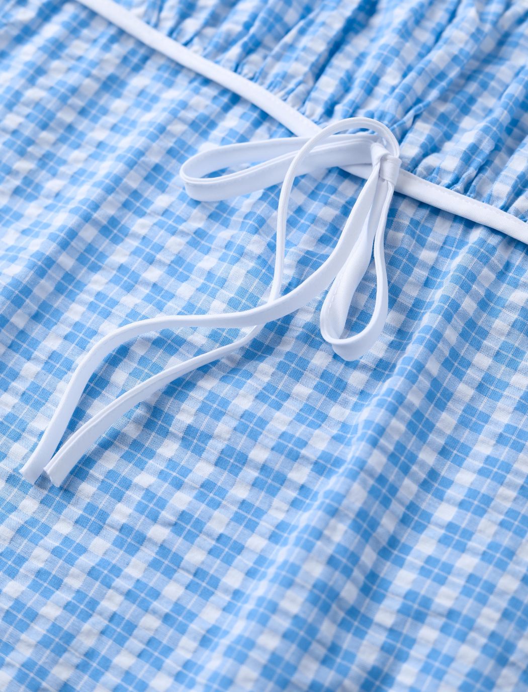 Blue Check Pattern Dress