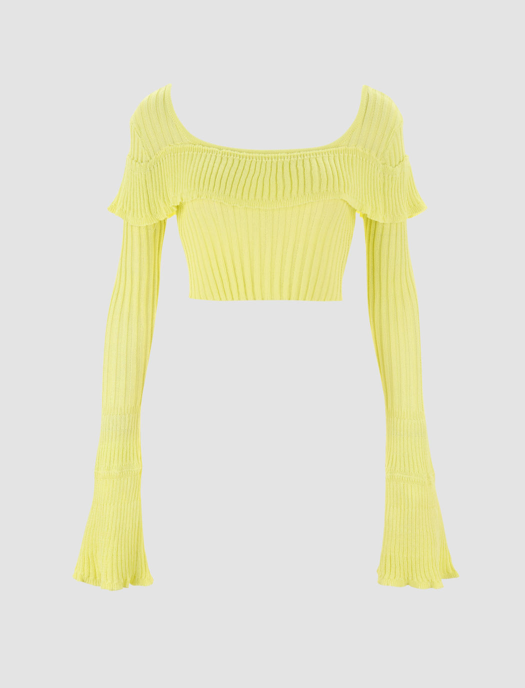 Yellow Ruffled Top