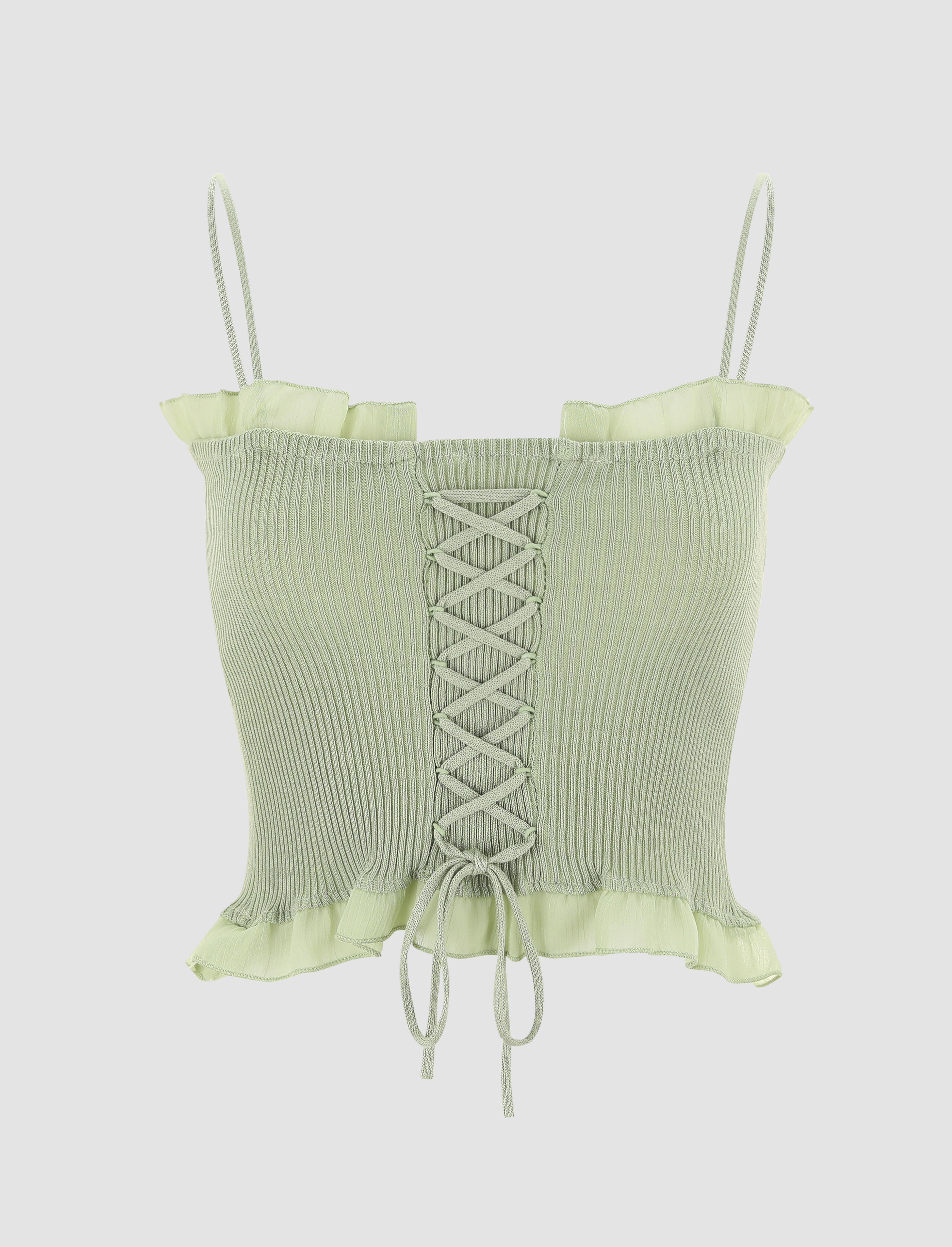 Lace Up Tank Top