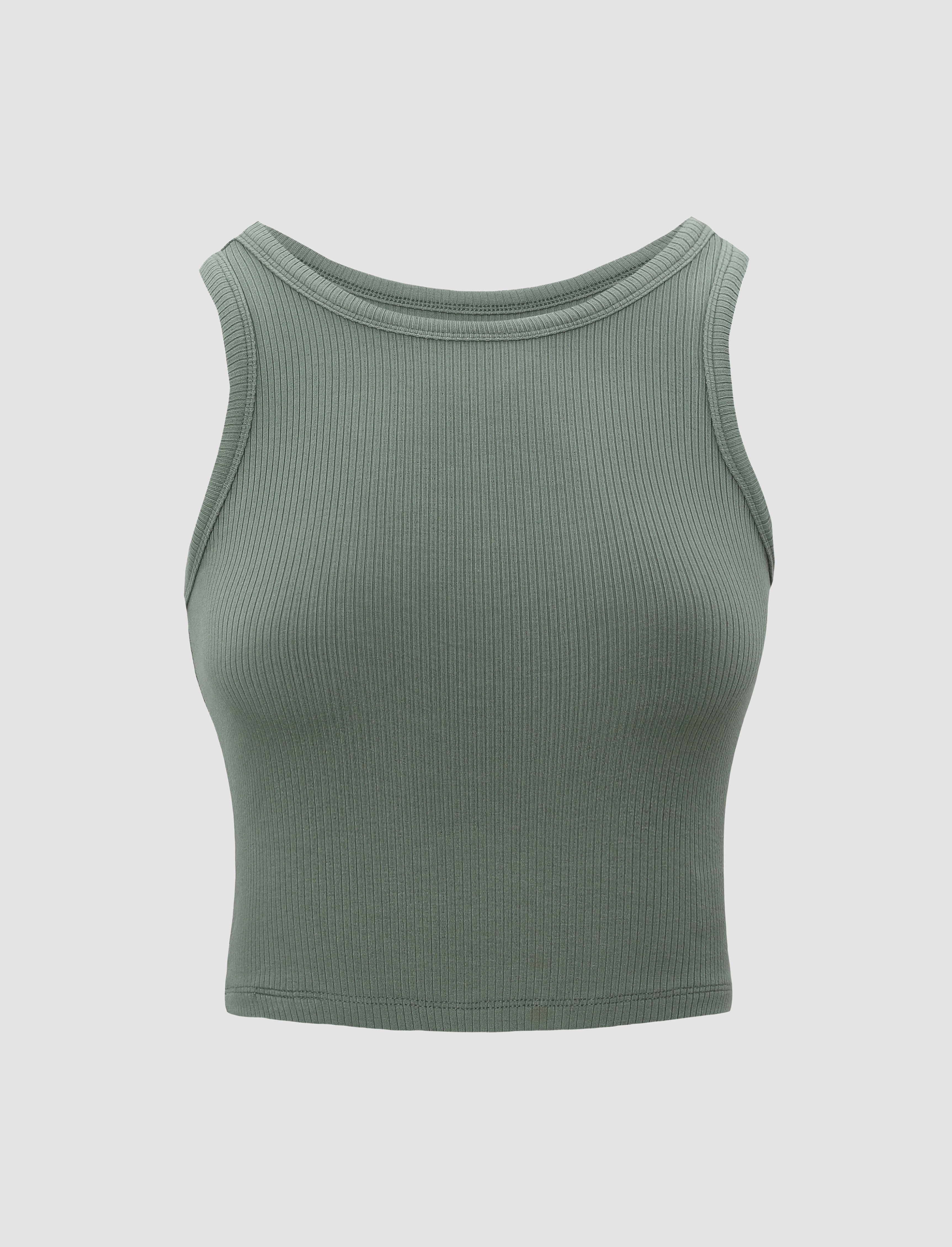 Celadon Basic Rib Tank Top