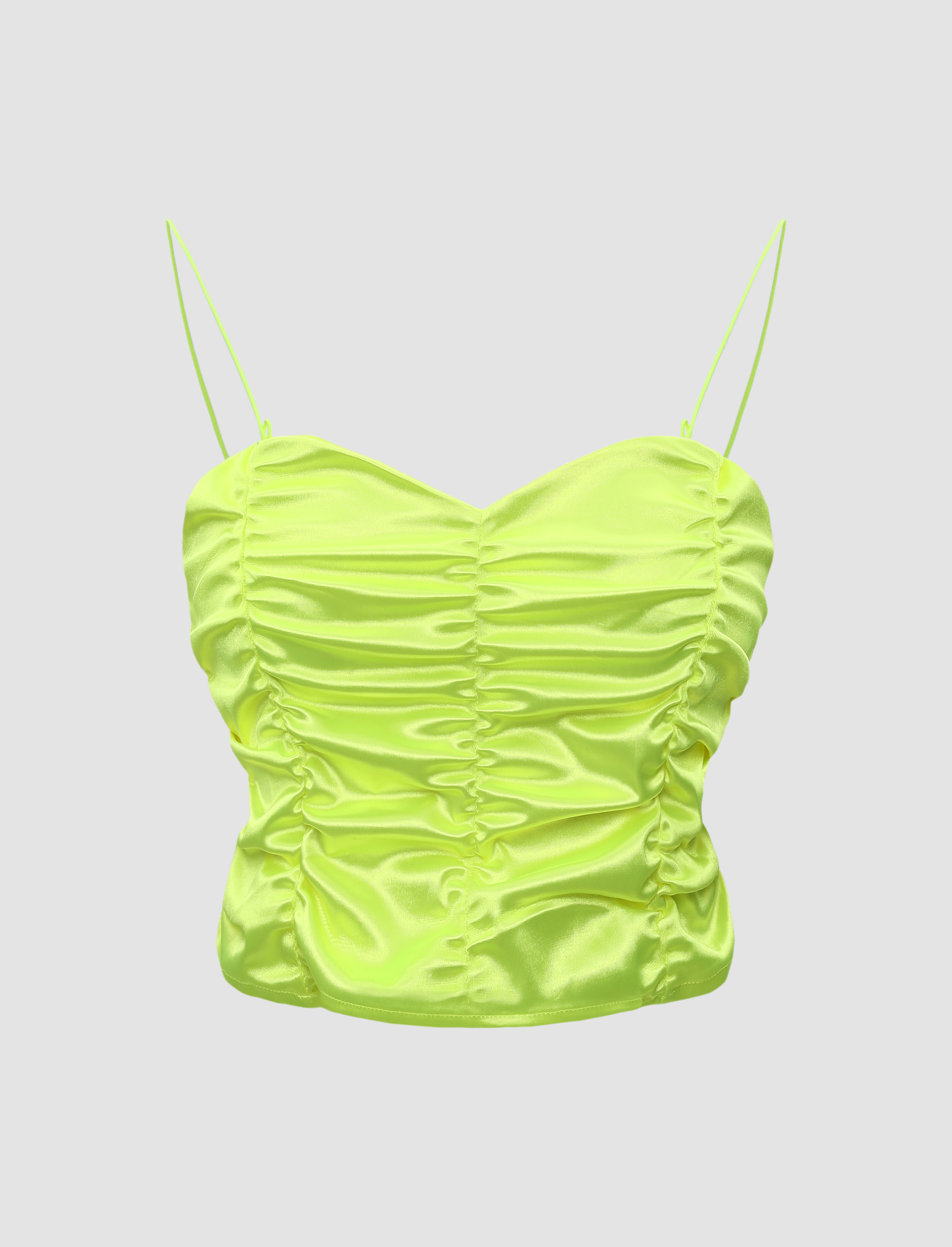Neon Green Ruched Cami