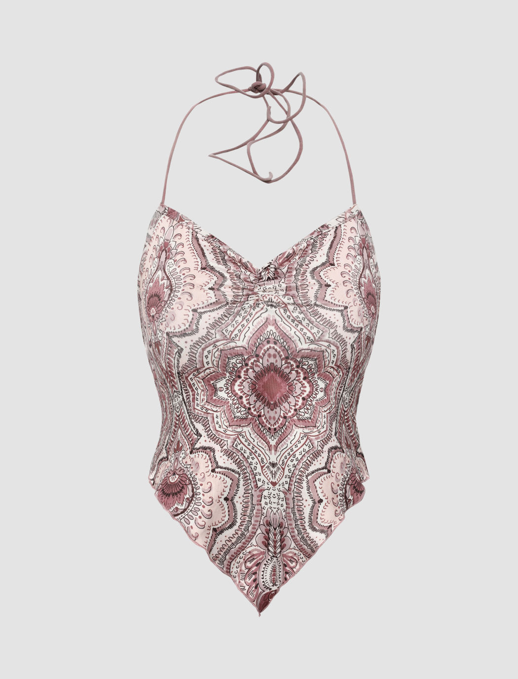 Floral Ruffle Halter Top