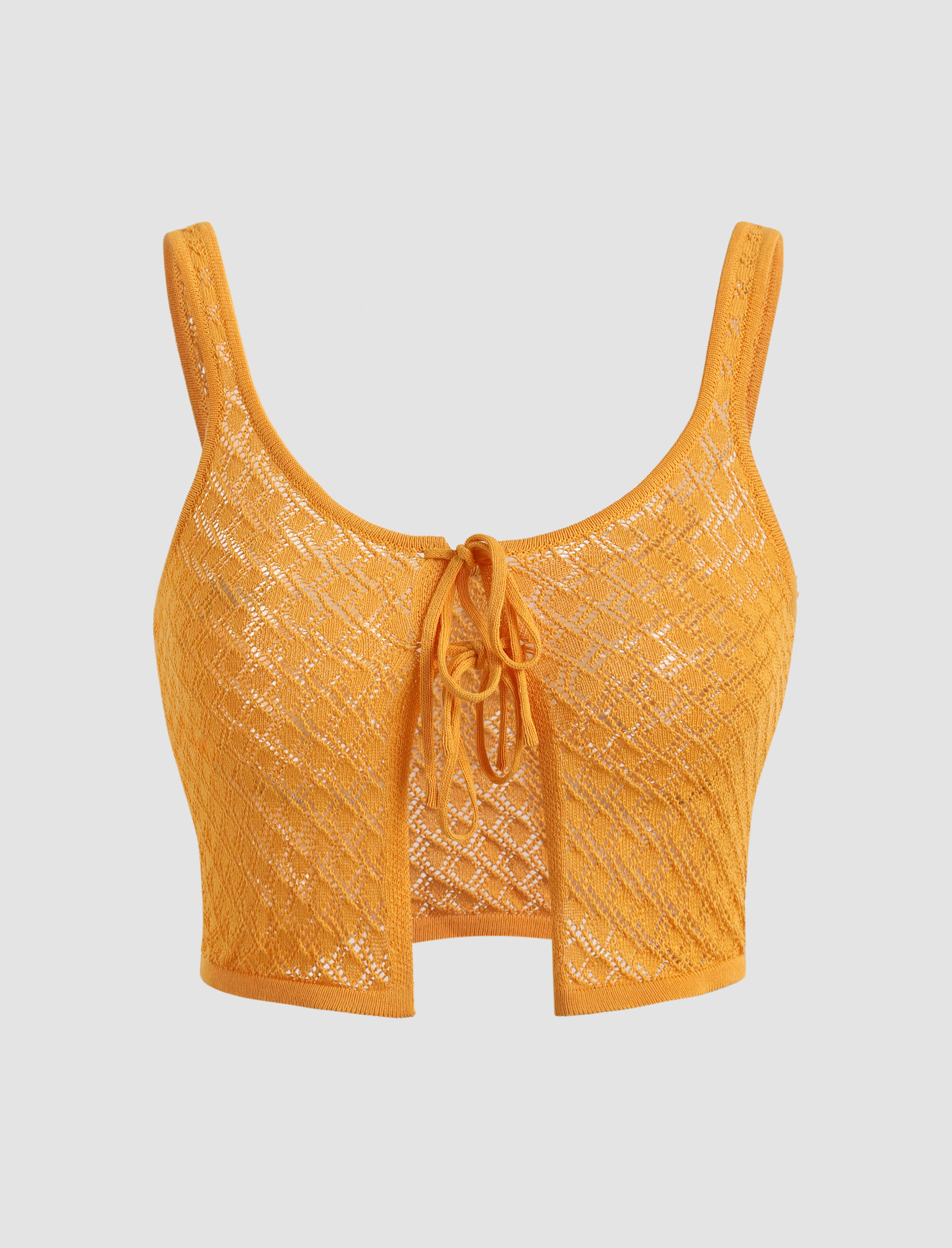 Knot Front Knit Tank