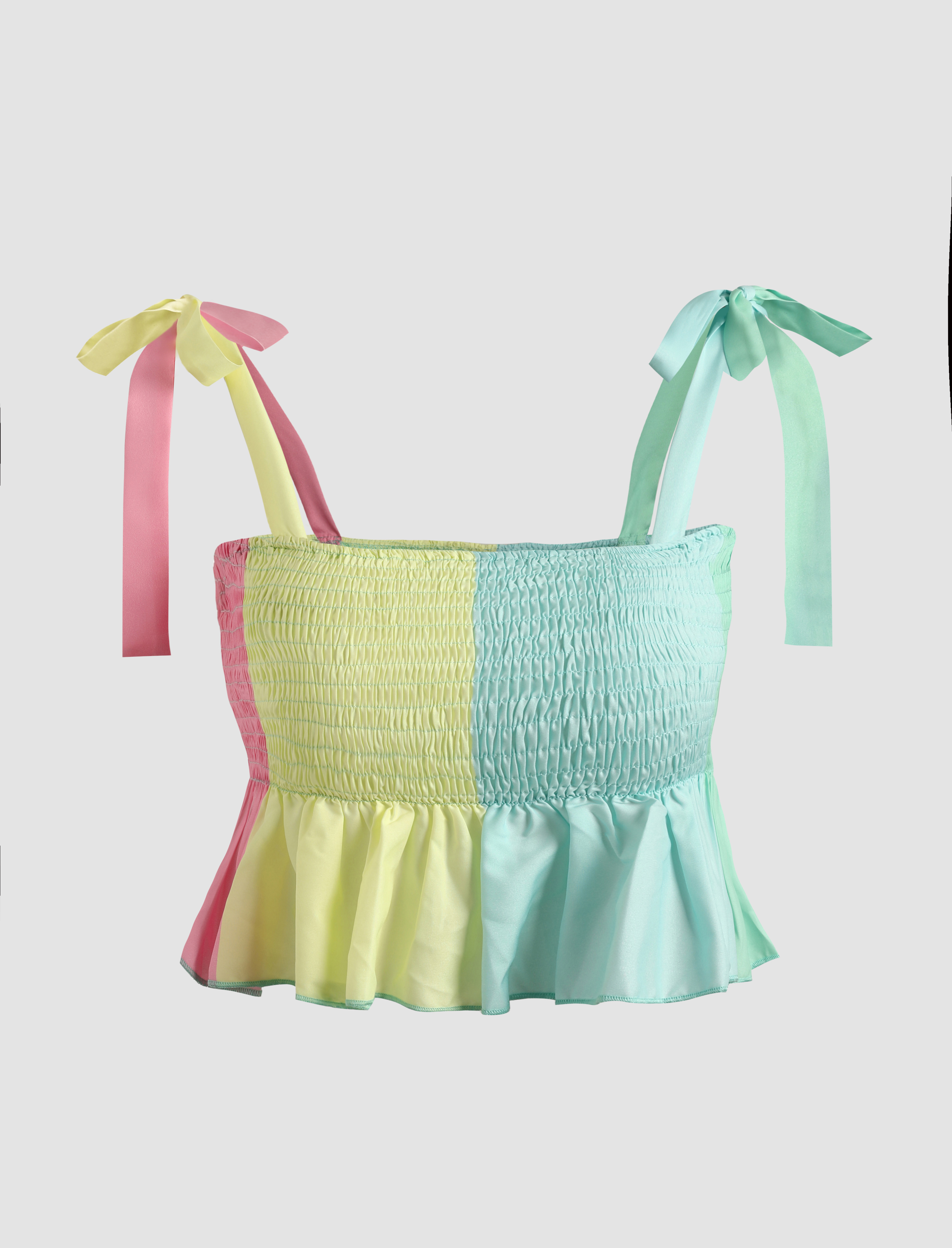 Colorful Ruffle Cami - Cider