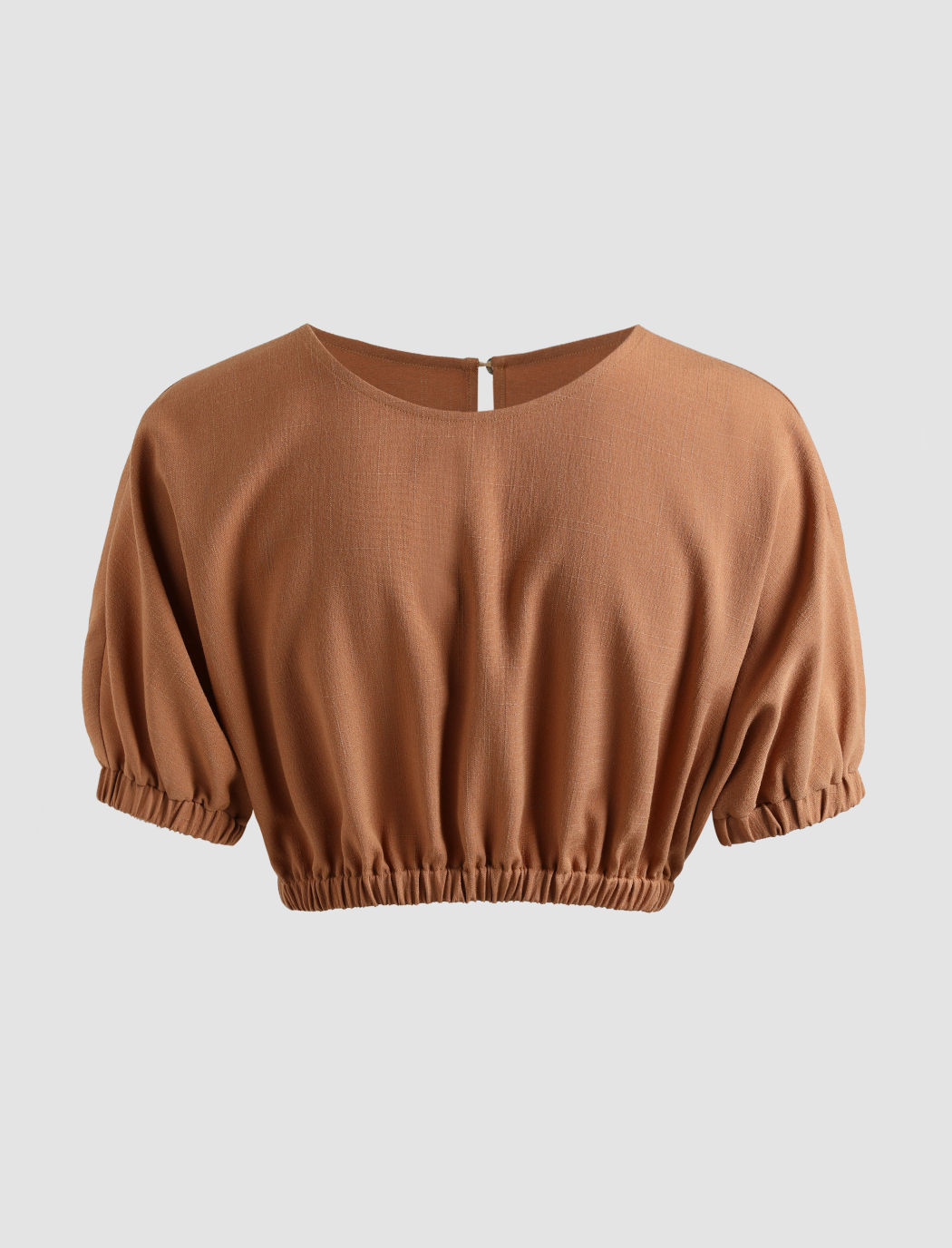 Light Brown Cropped Top