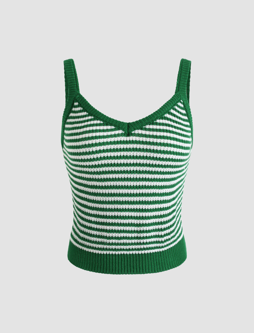 Striped Cami Knitted Top - Cider
