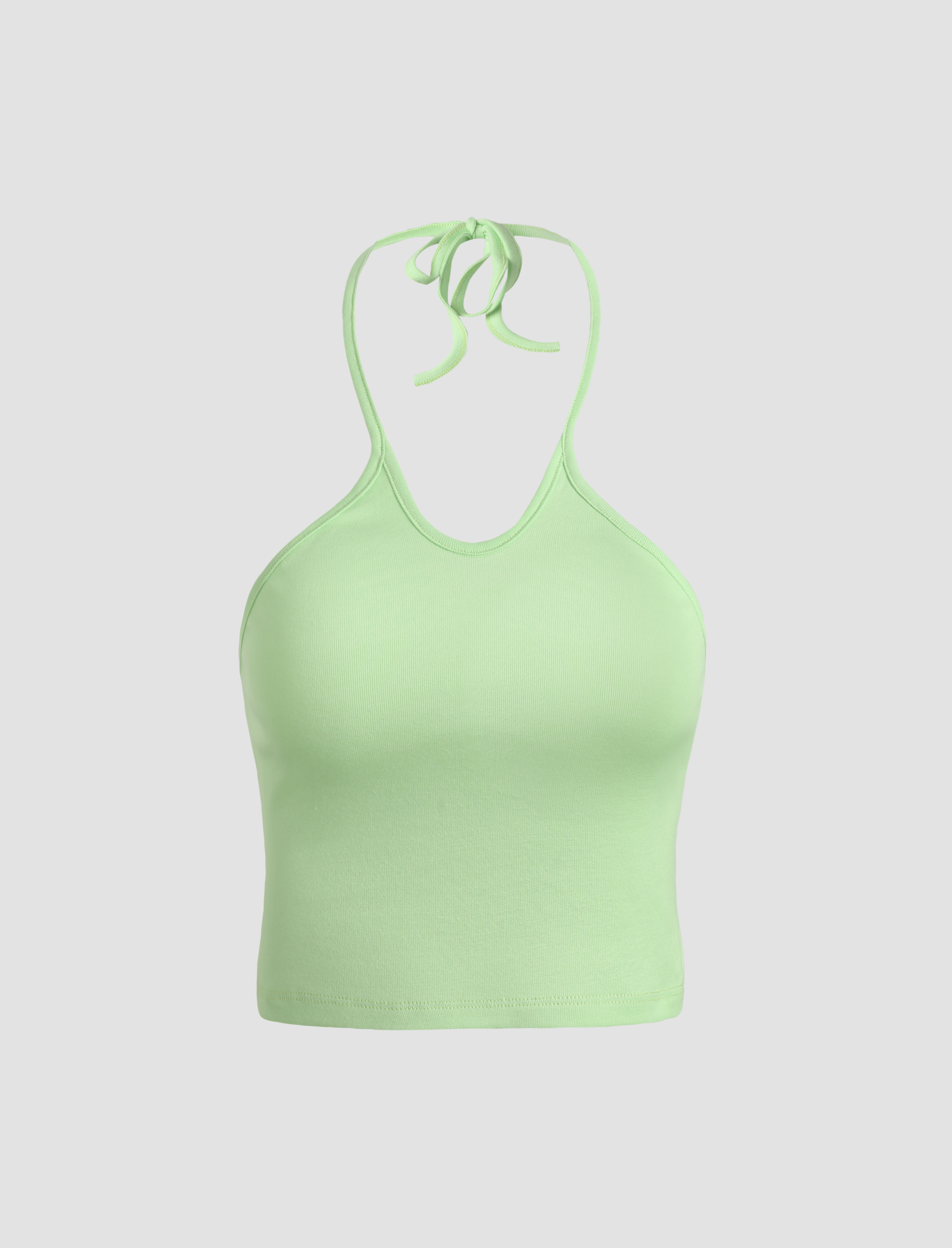Green Basic Halter Top