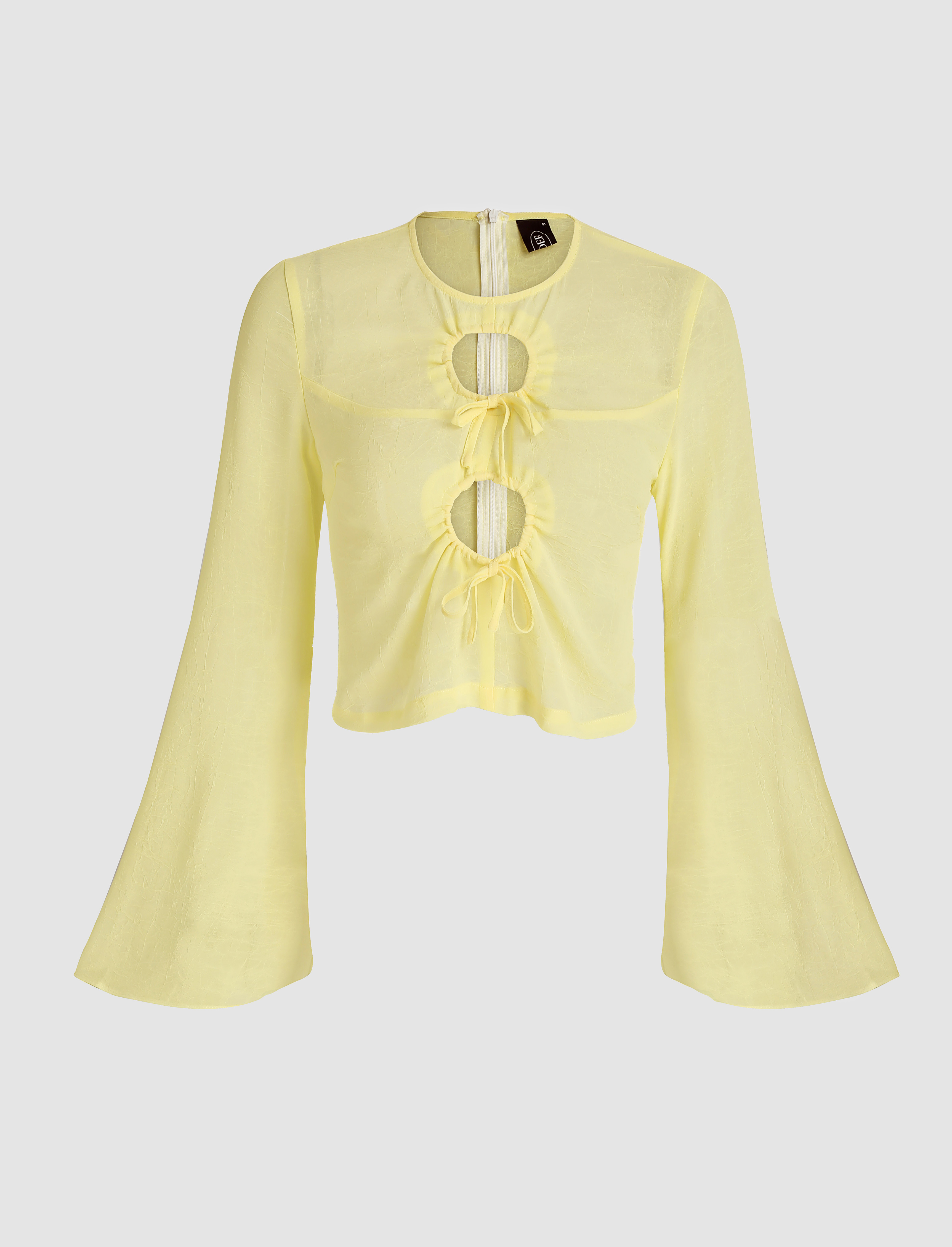 Yellow Cut Out Top