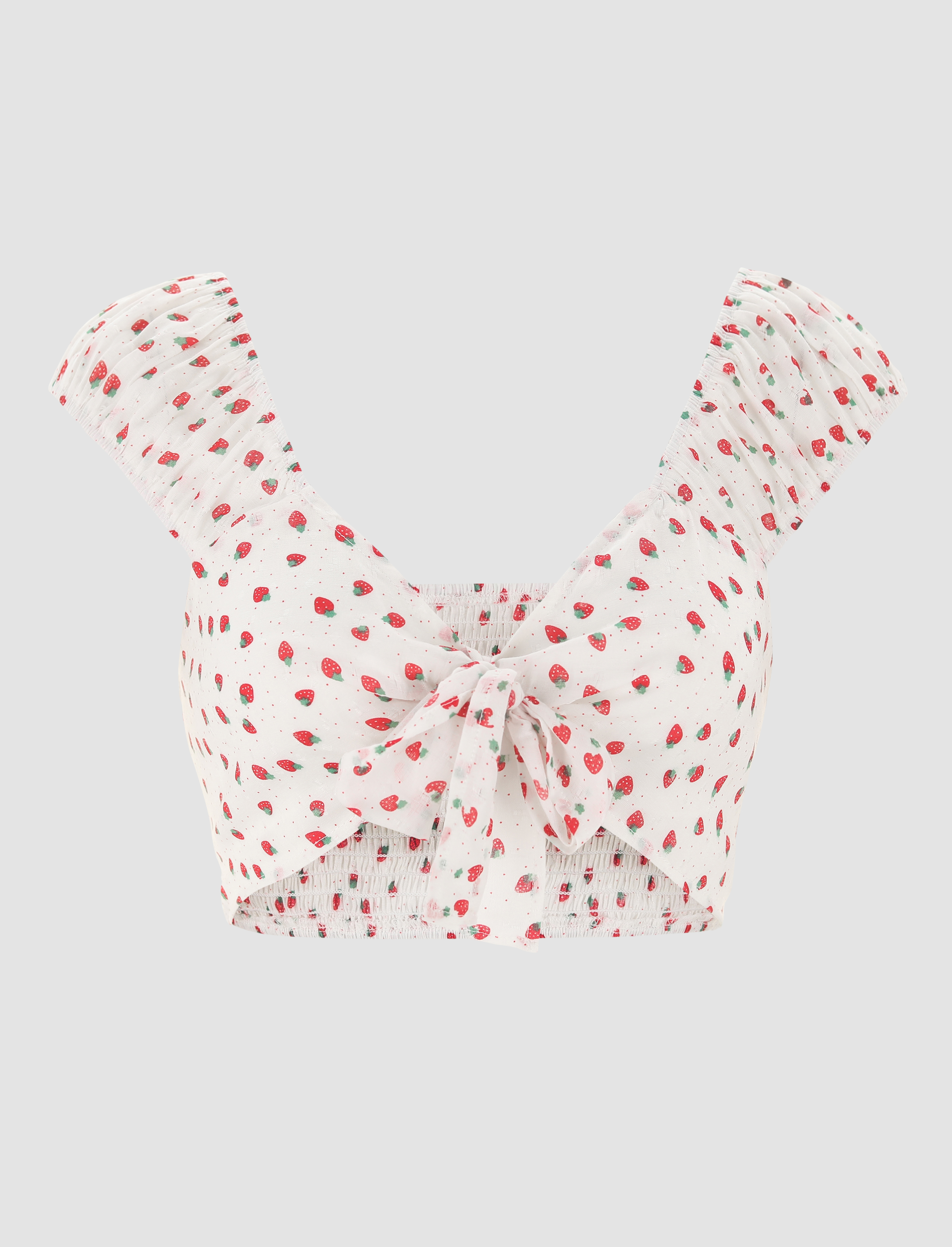 Sweet Girl Must-have Strawberry Print Top