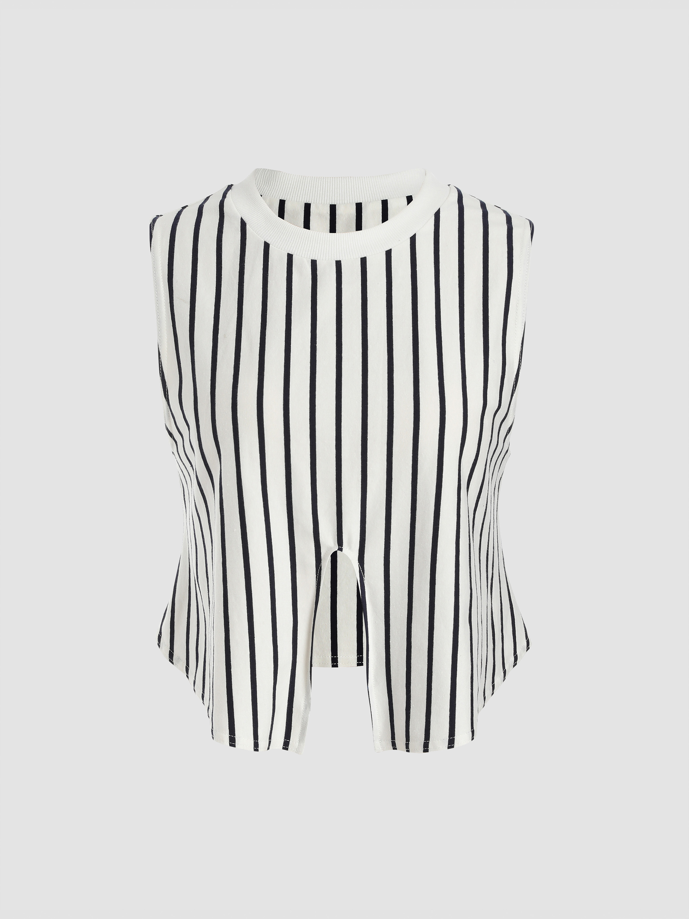 Stripe Cut Out Tee