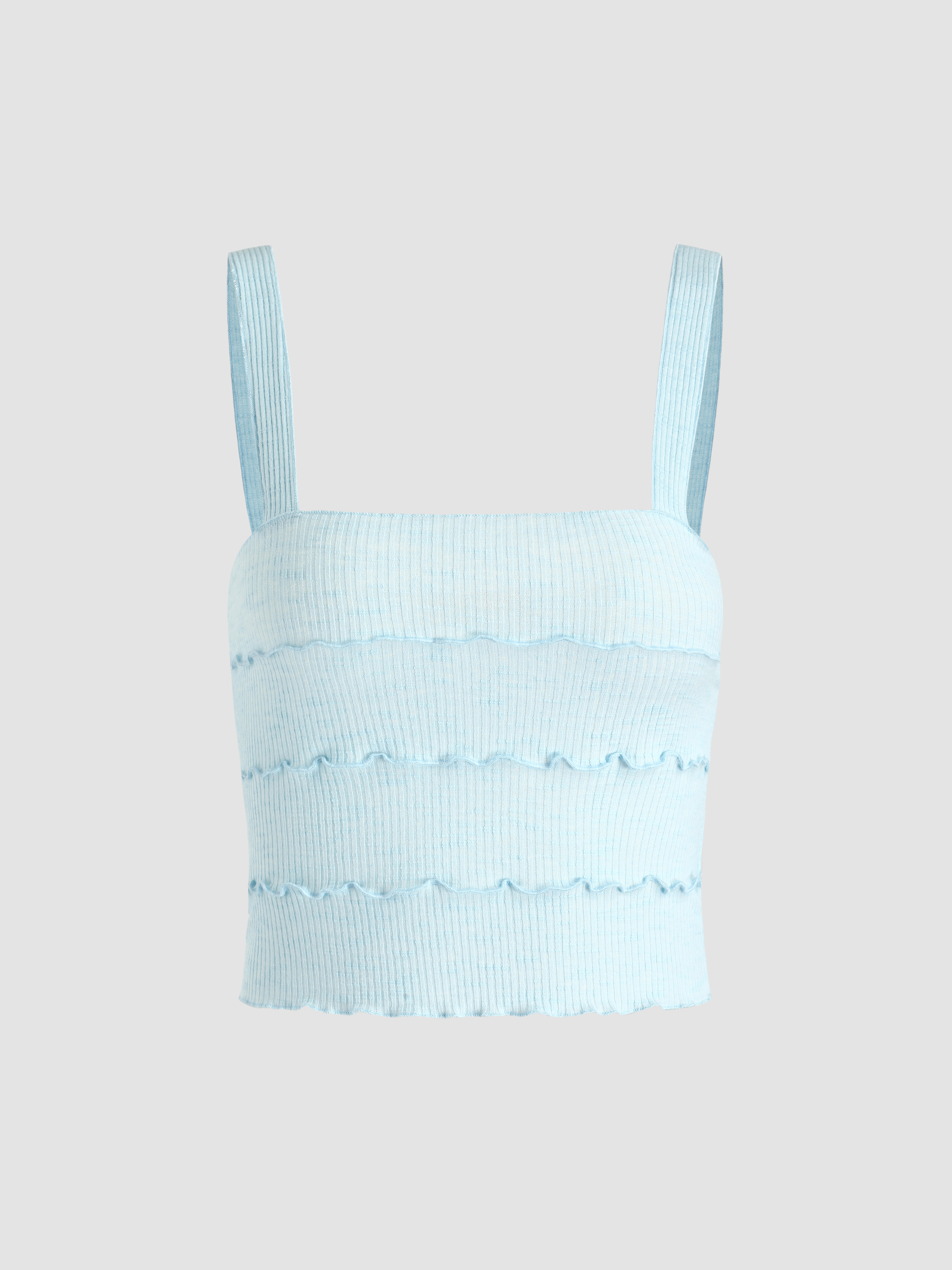 Baby Blue Knit Cami Top - Cider