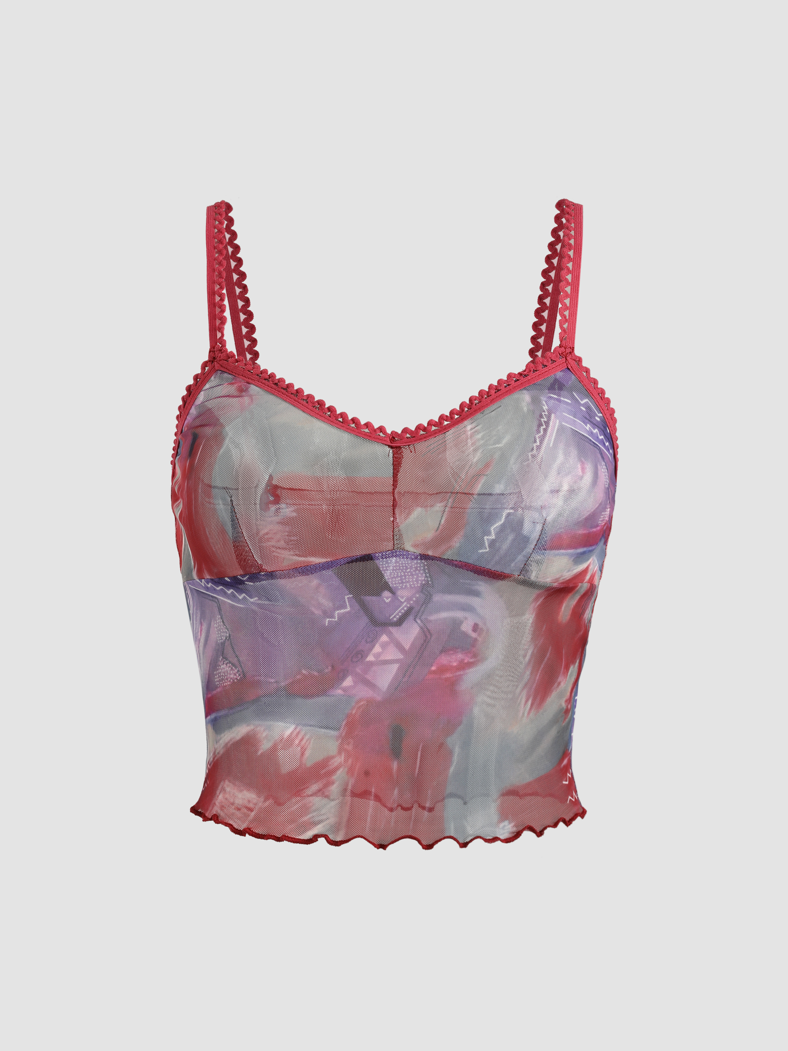 Tie Dye Mesh Cami Top