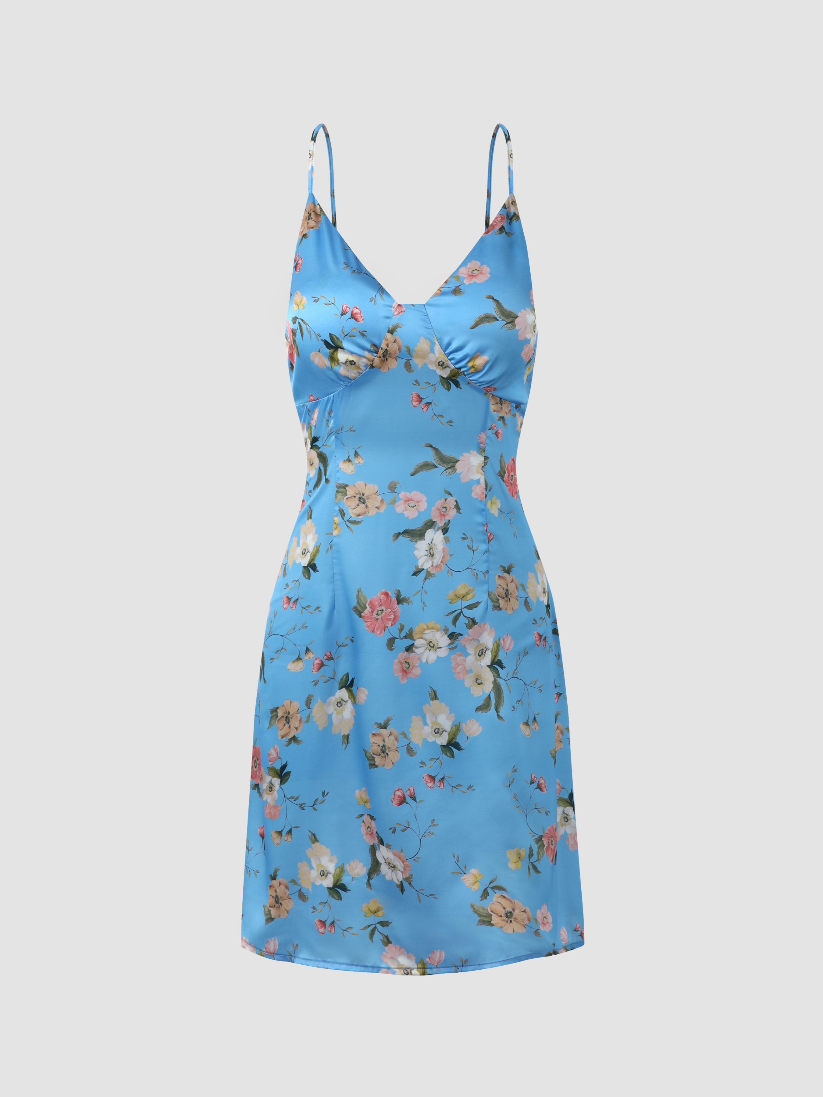 Fall In Love With Flowers Mini Dress - Cider