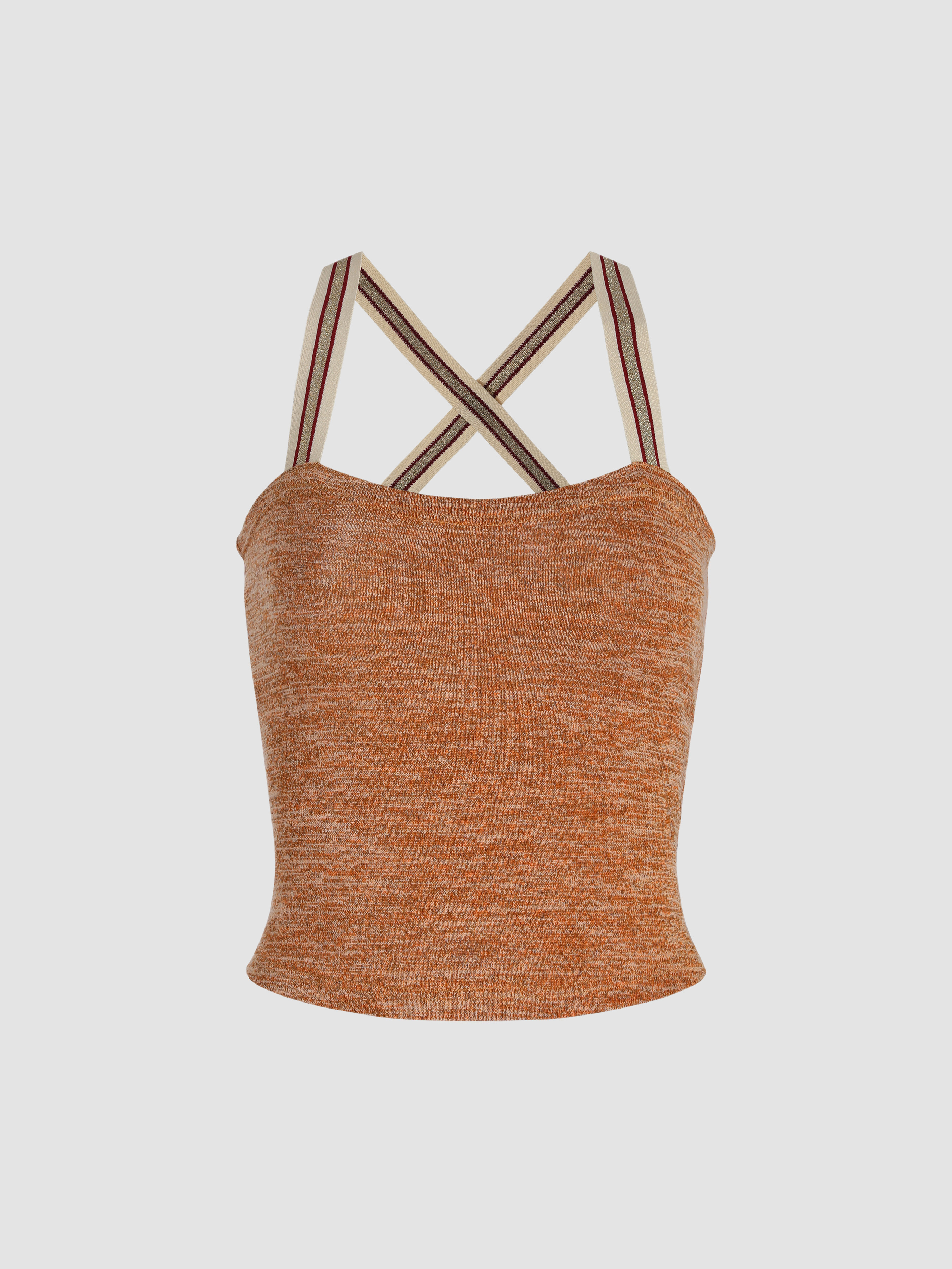 Retro Back Cross Tank Top