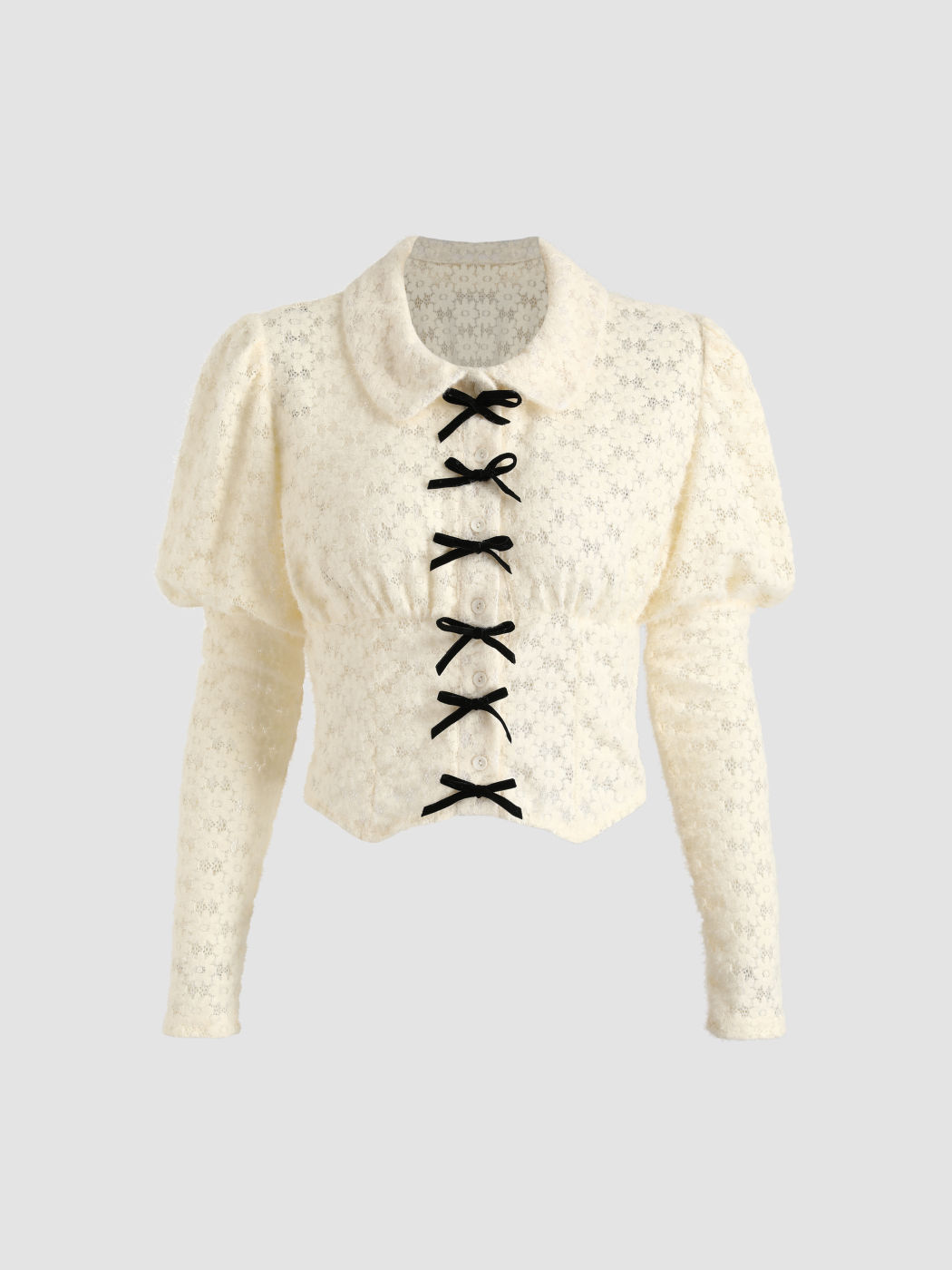 Knot Front Lace Corset Top - Cider