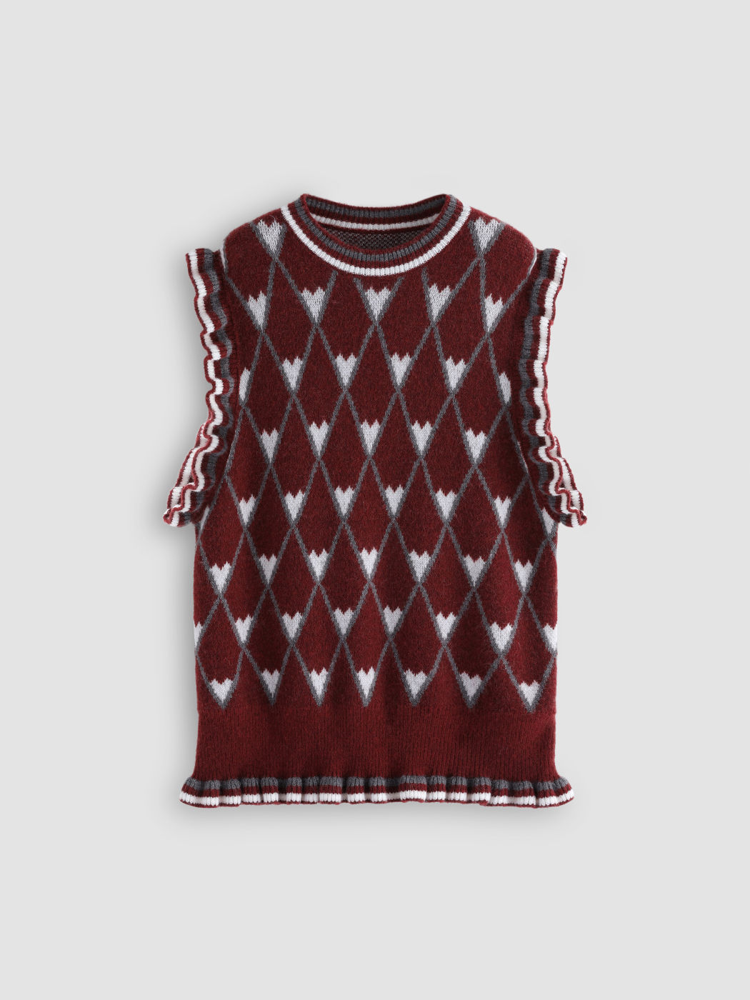 Retro Ruffle Knitted Vest