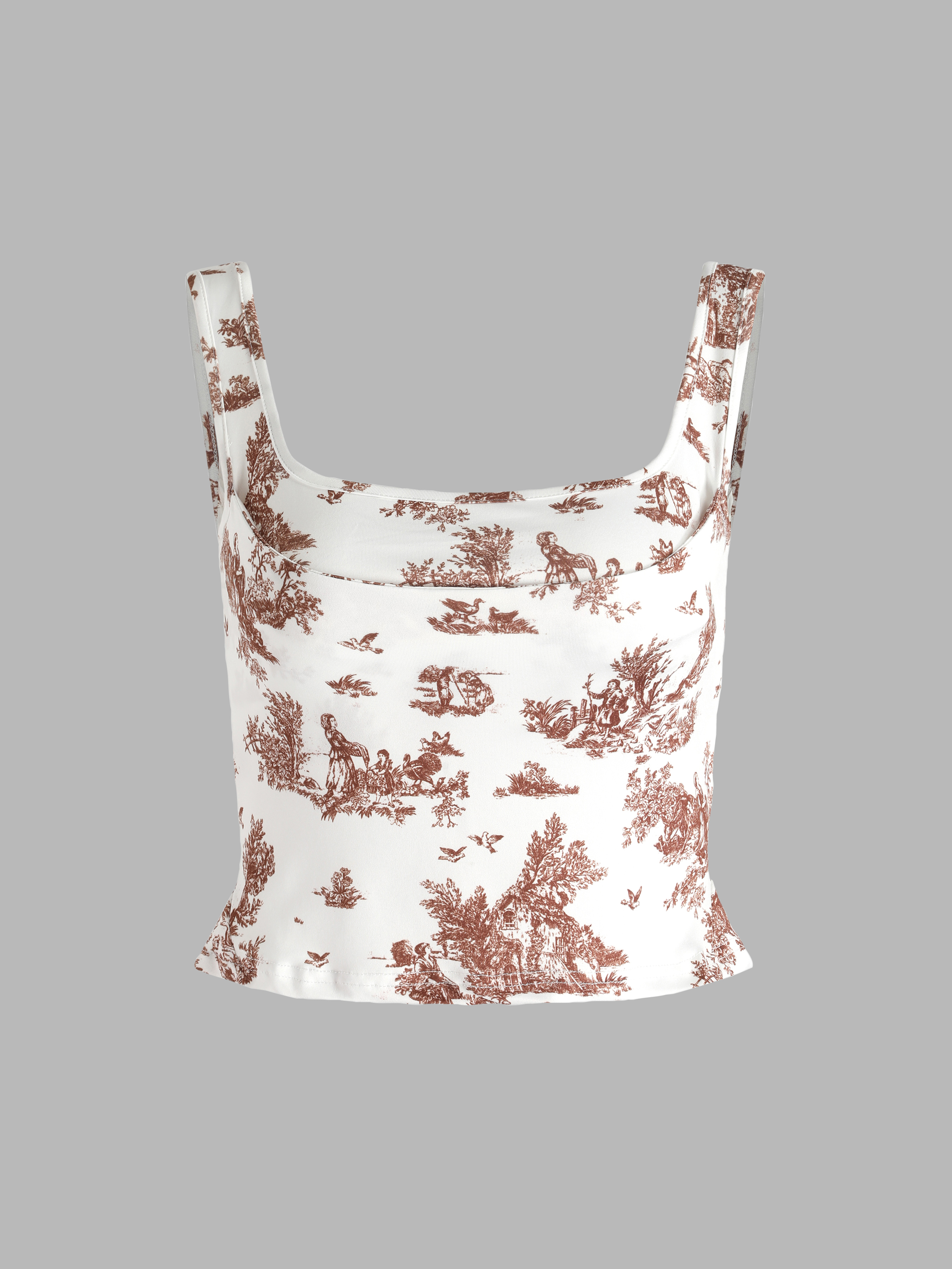 Story Print Tank Top - Cider