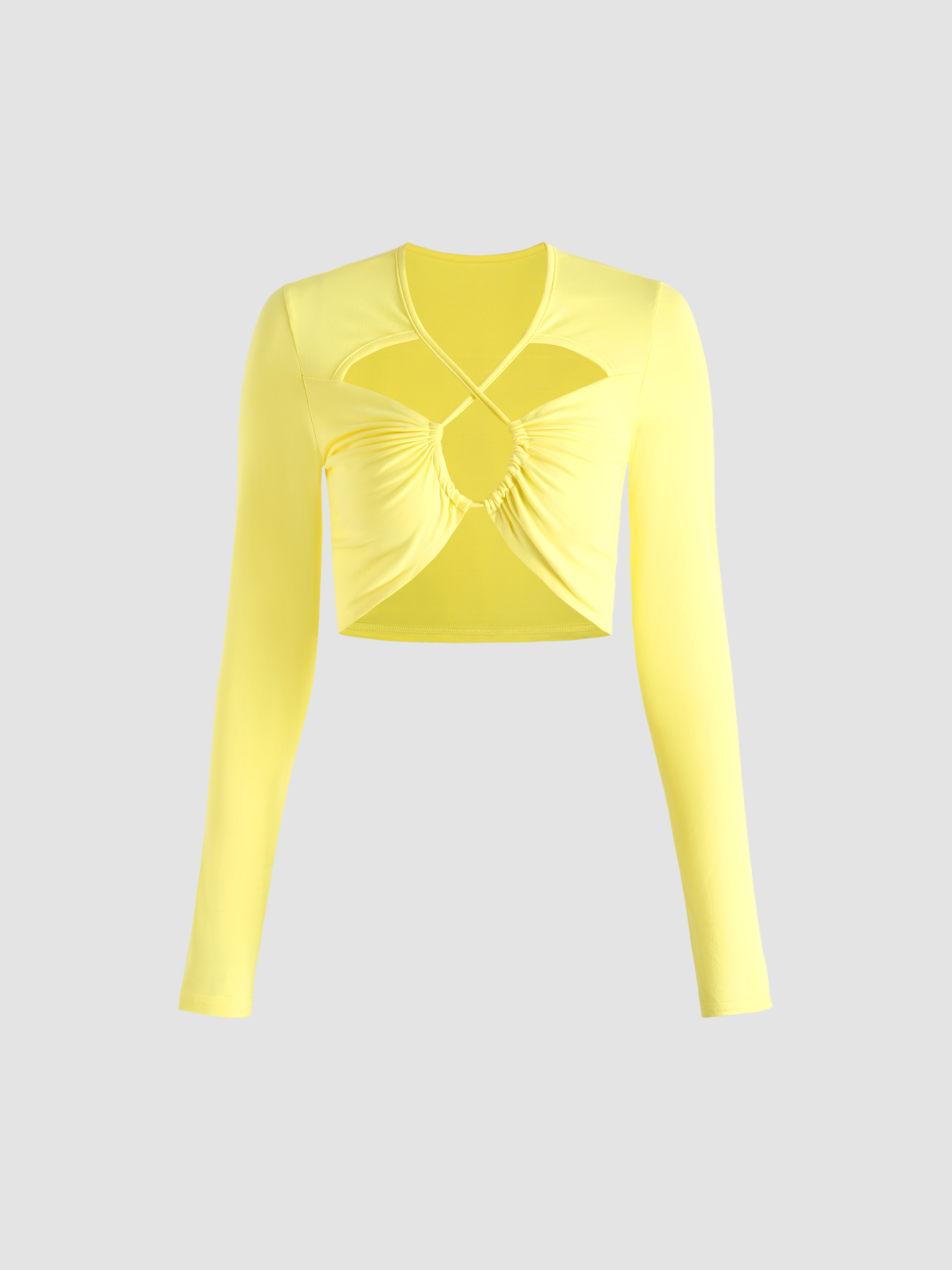 Cut Out Crop Tee - Cider