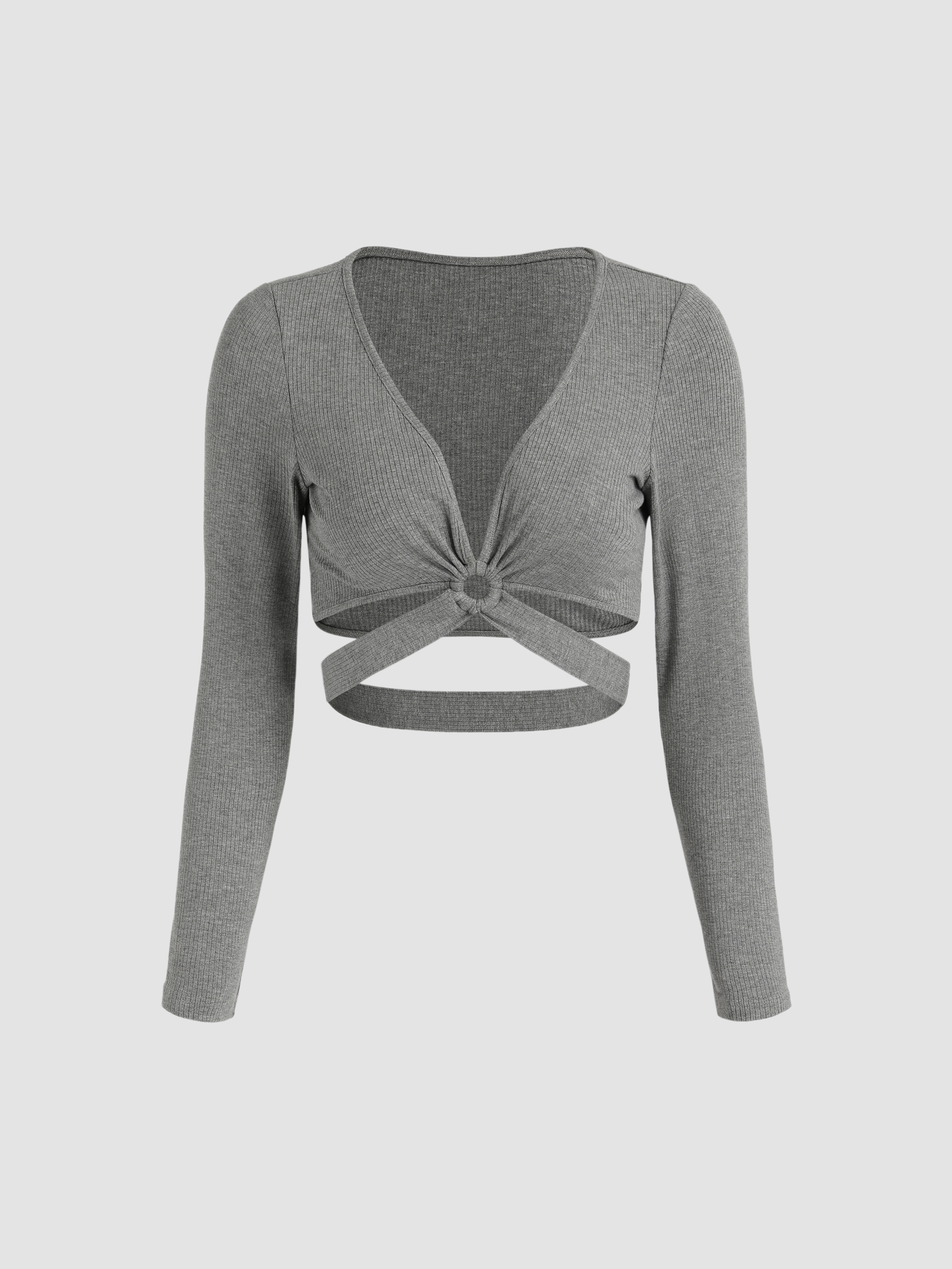 Cut Out Long Sleeve Top