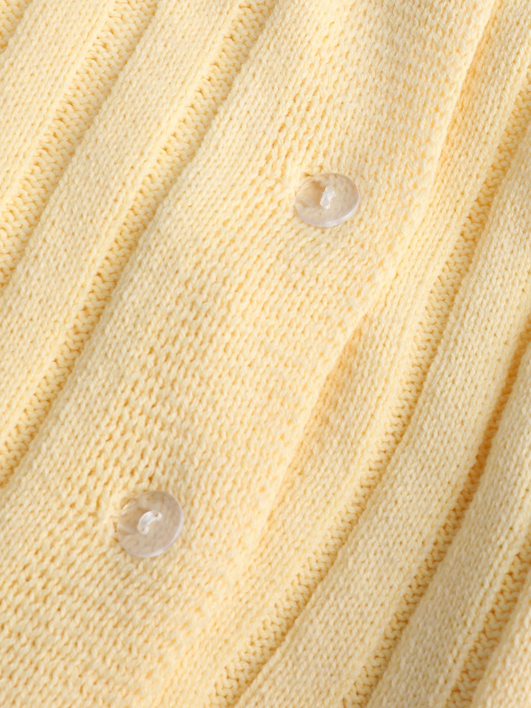 Yellow Collar Knitted Cardigan - Cider