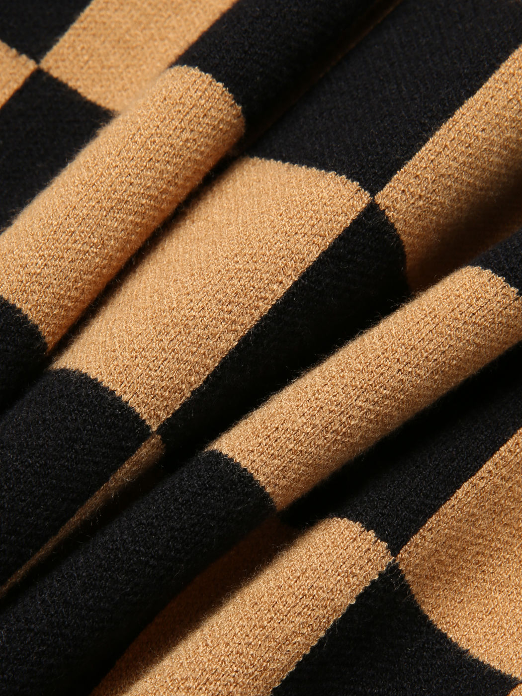 Knit Checkerboard Cut Out Dress