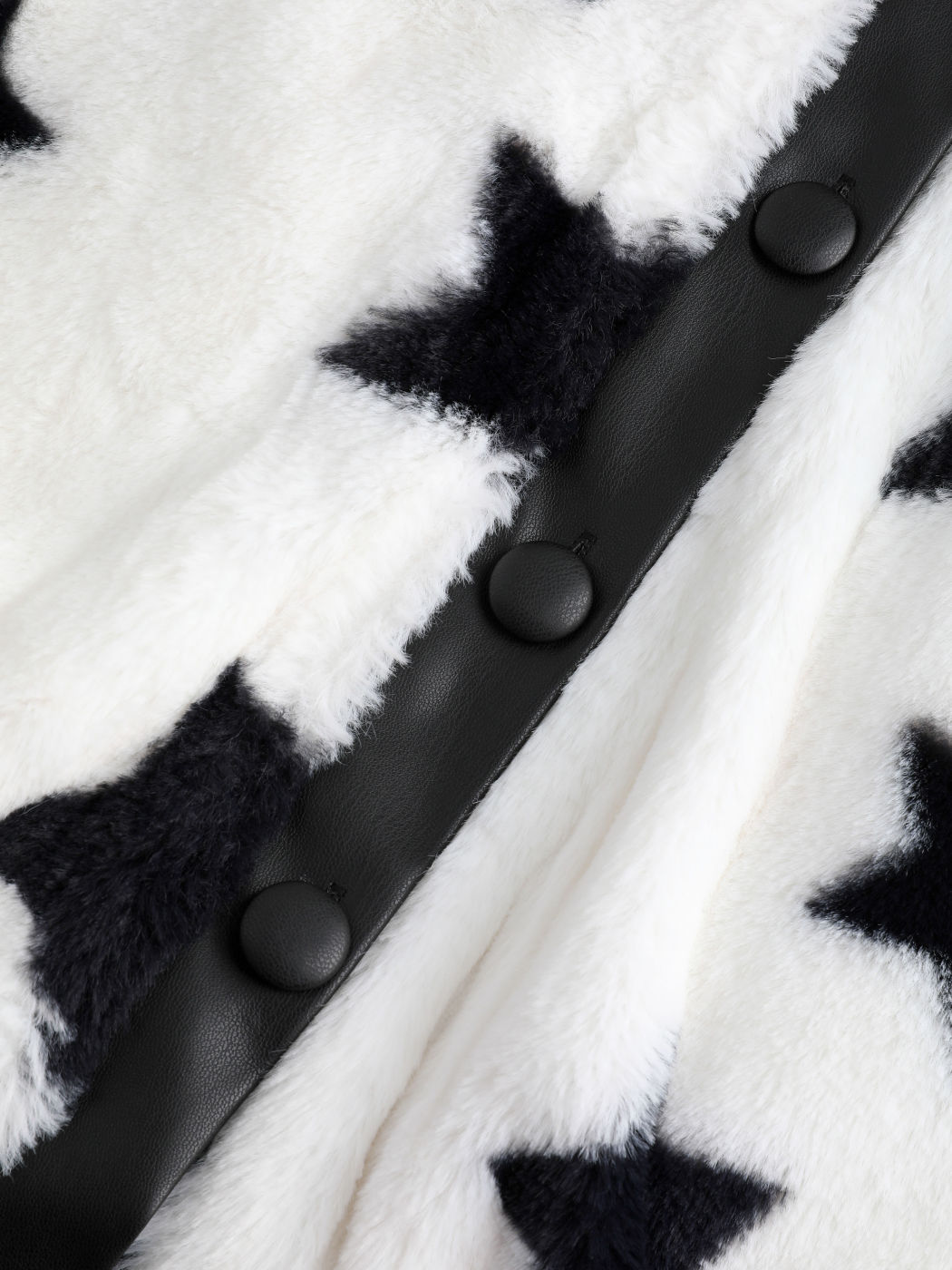 Star Pattern Plush Coat