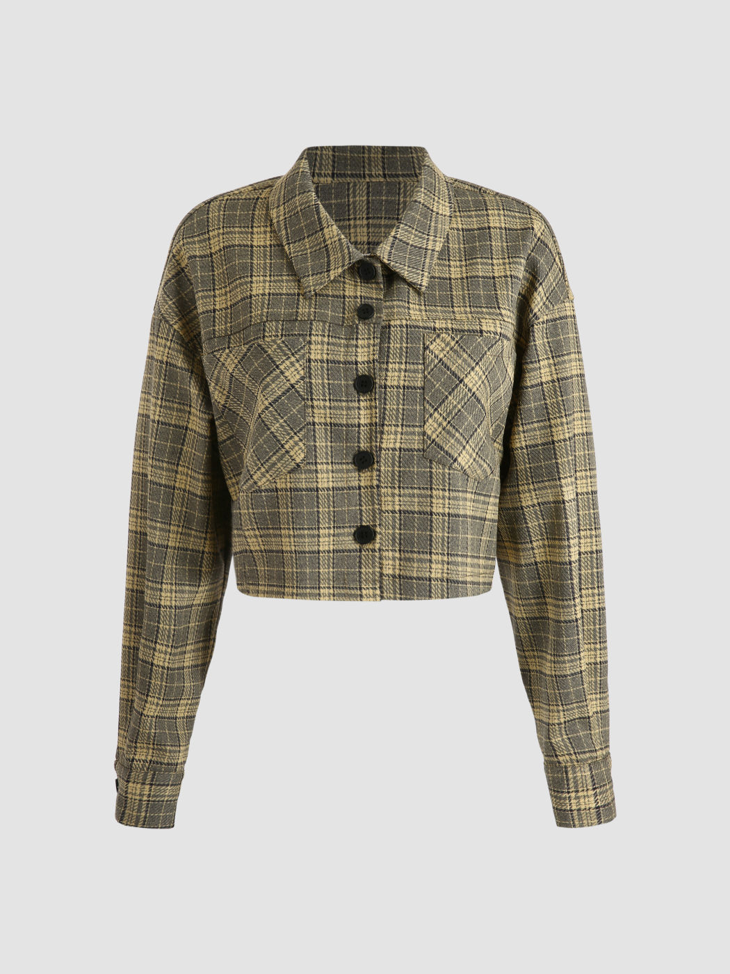 Green Plaid Pattern Jacket