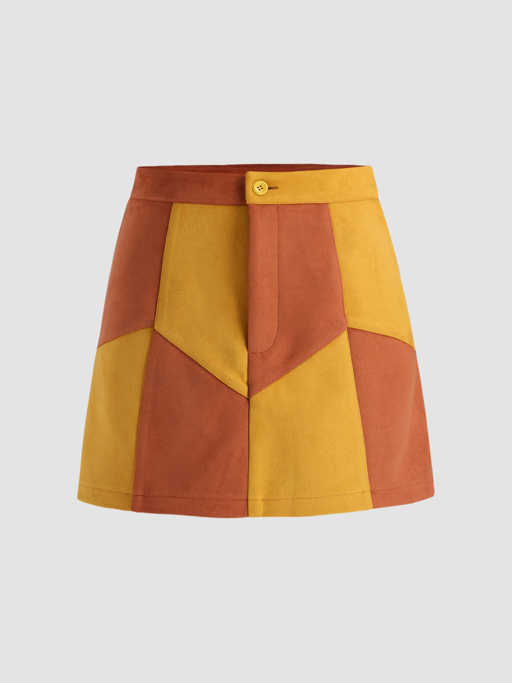 Colorblock Mini Skirt