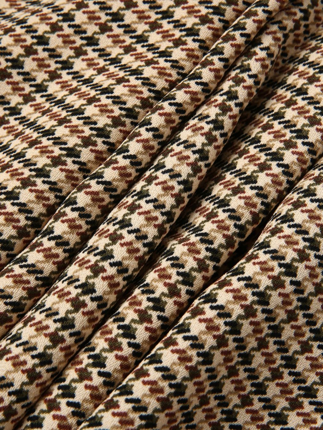 Houndstooth Pattern Trousers