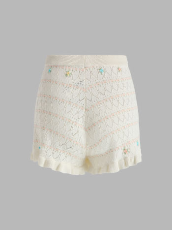 Knit Mini Shorts - Cider