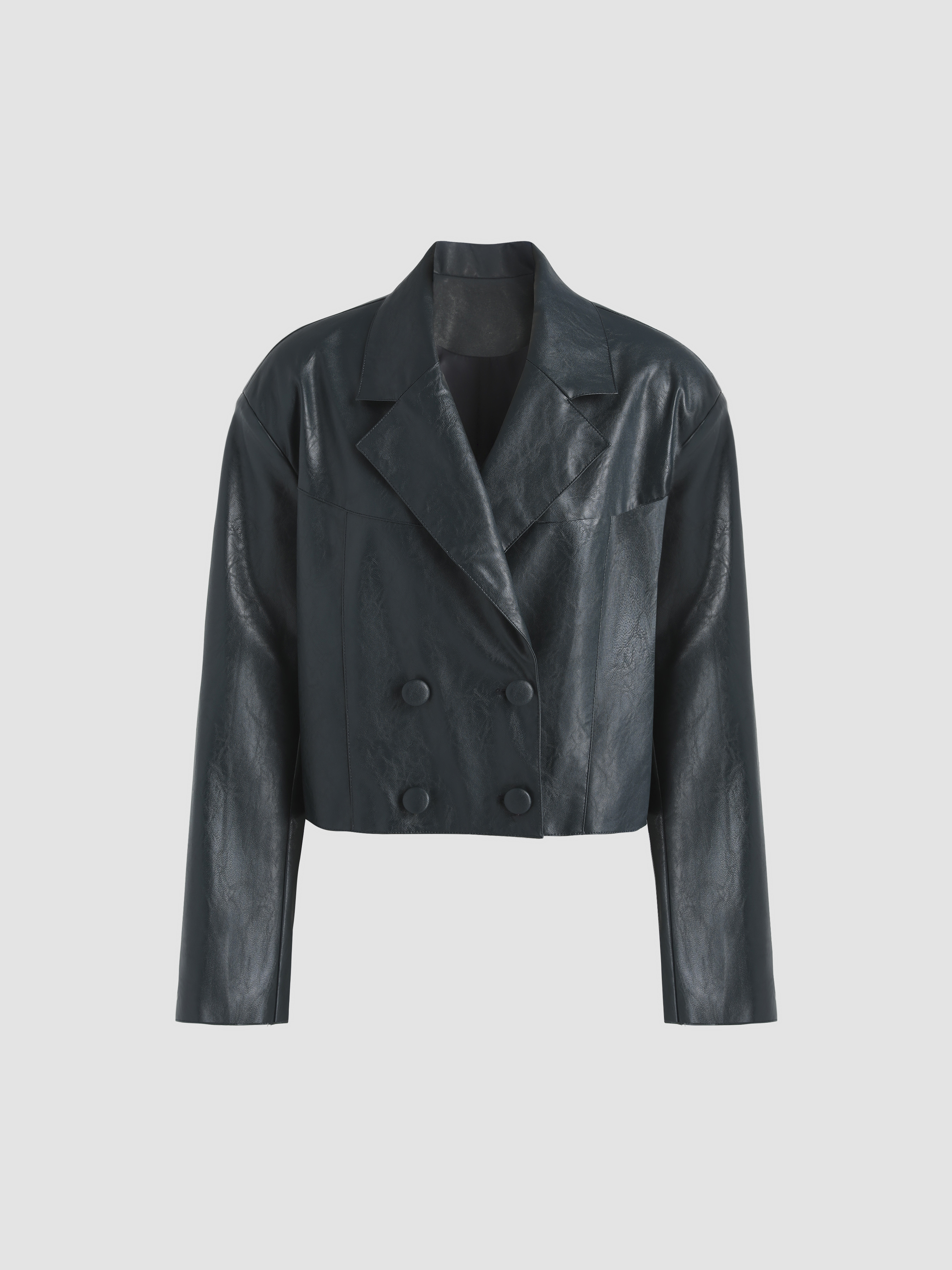 Leather Blazer - Cider