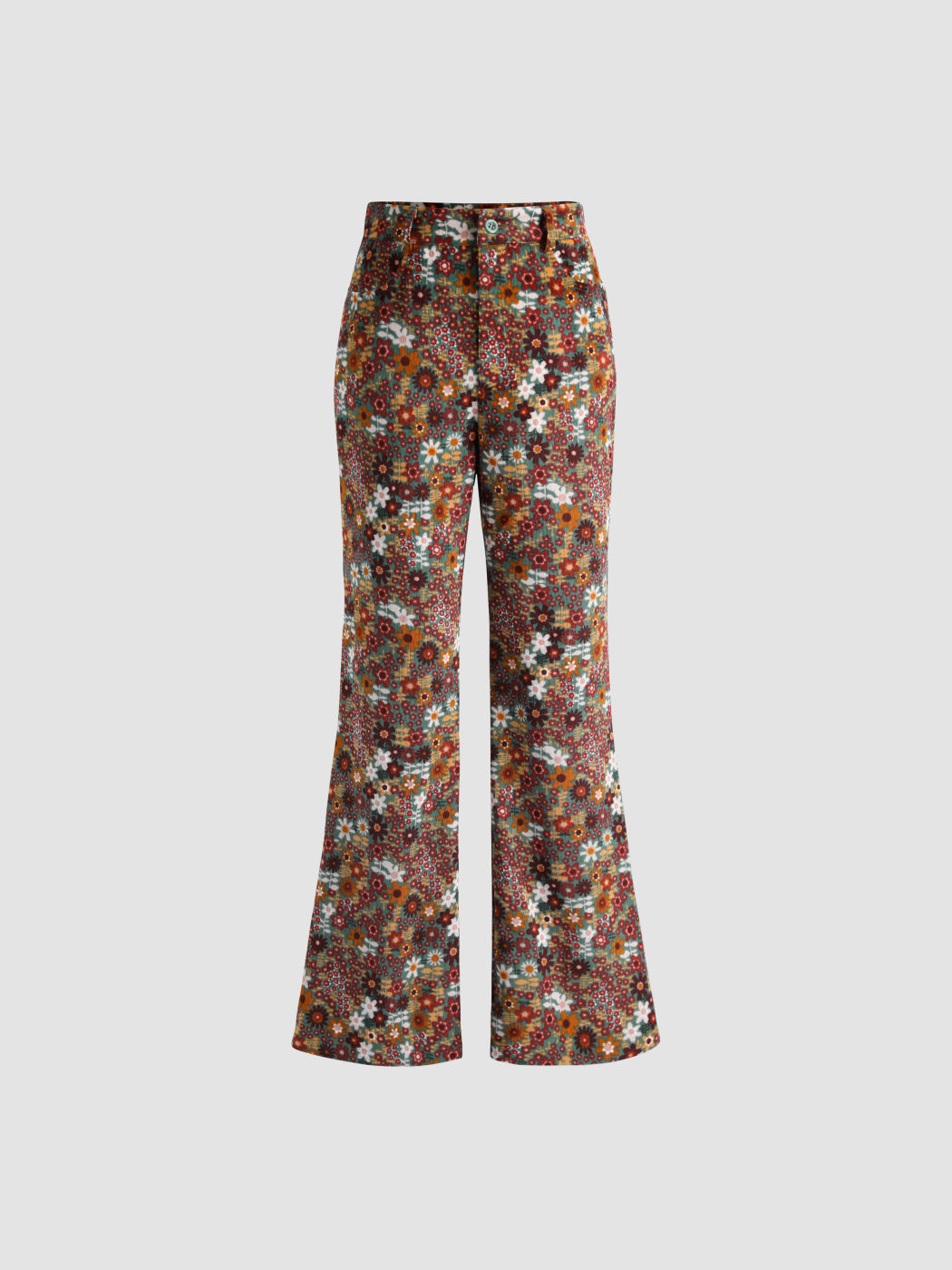 Floral Retro Pattern Flares