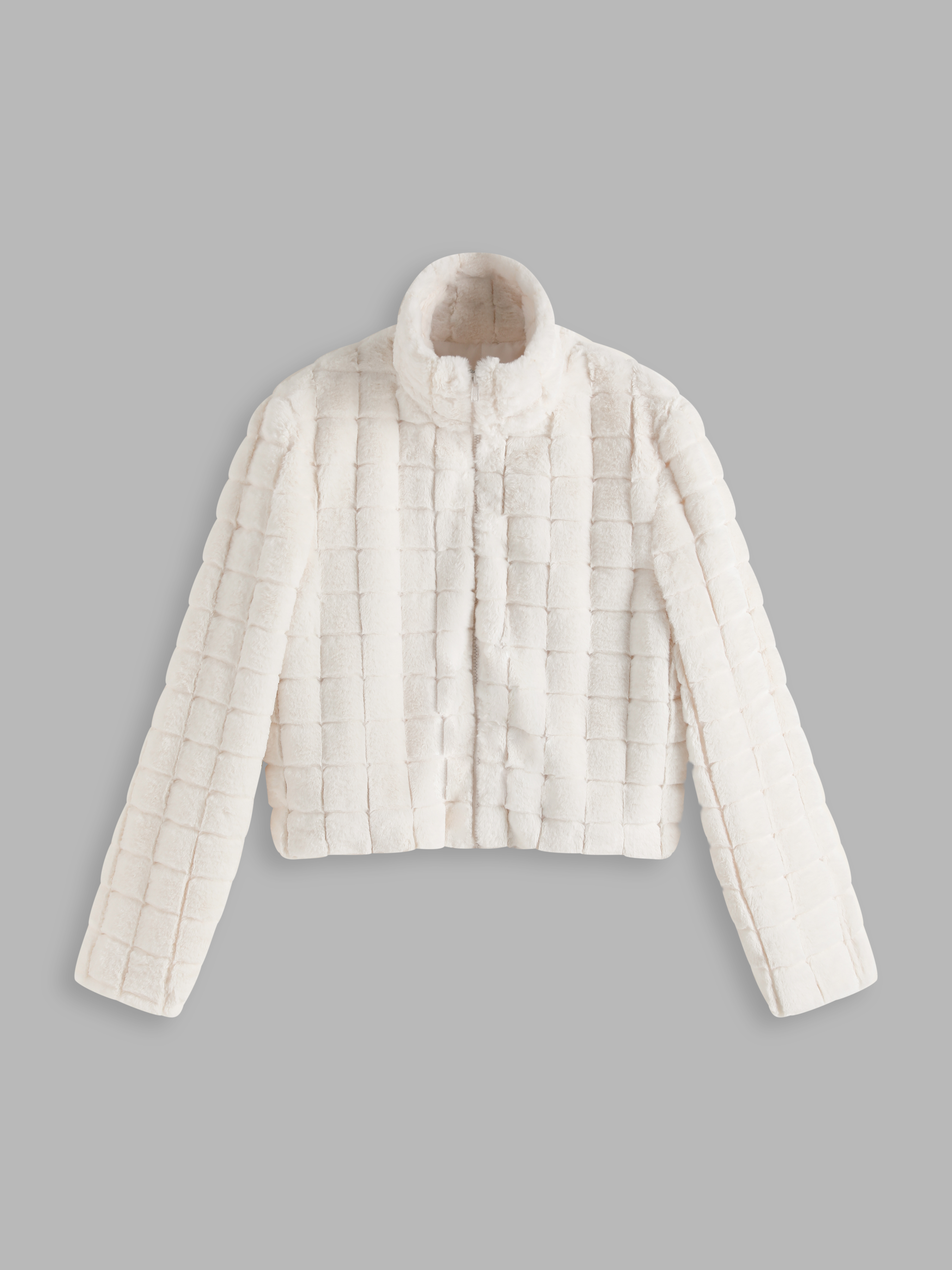 Cozy Short Plush Coat - Cider