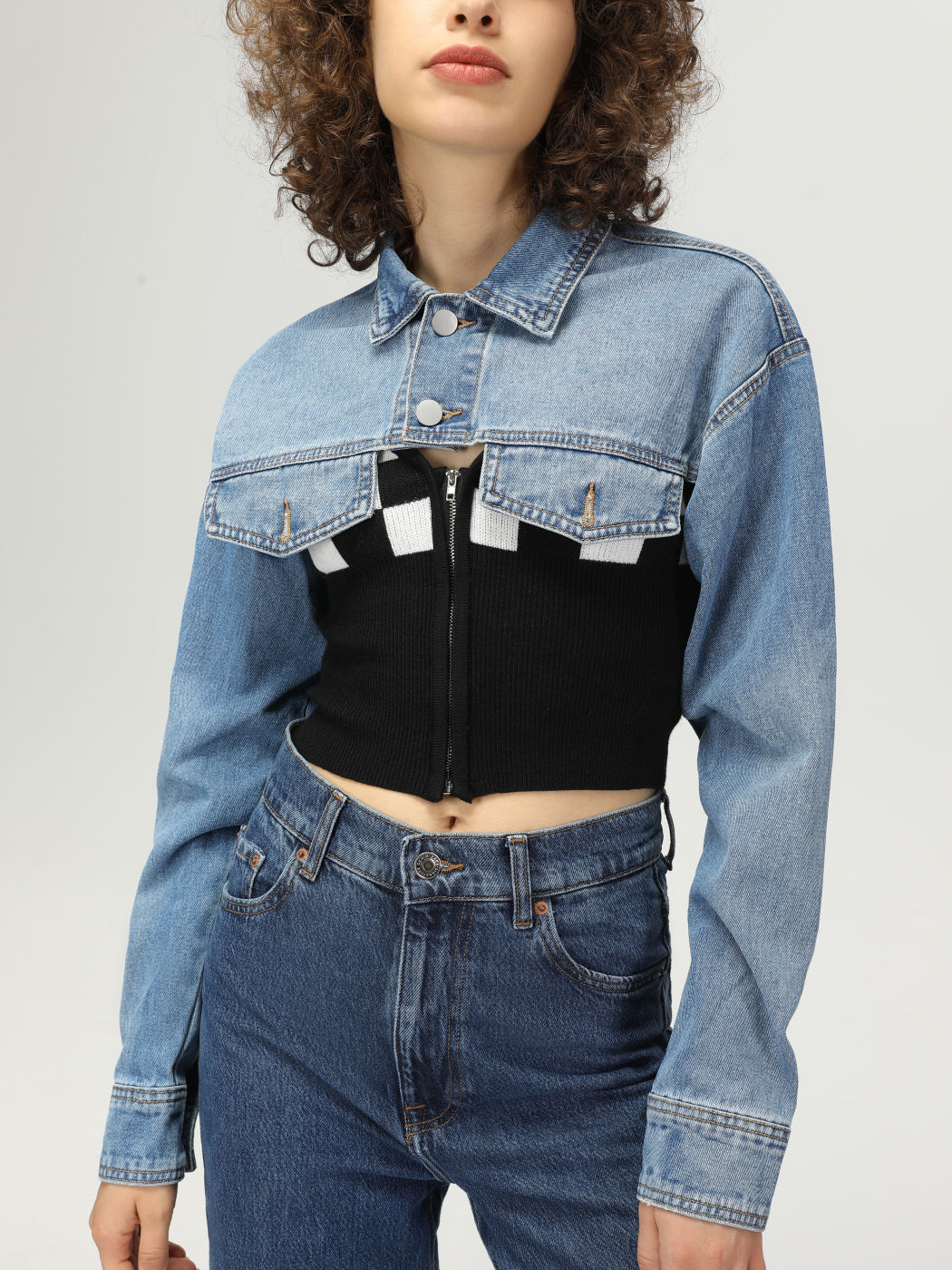 Short Denim Jacket - Cider