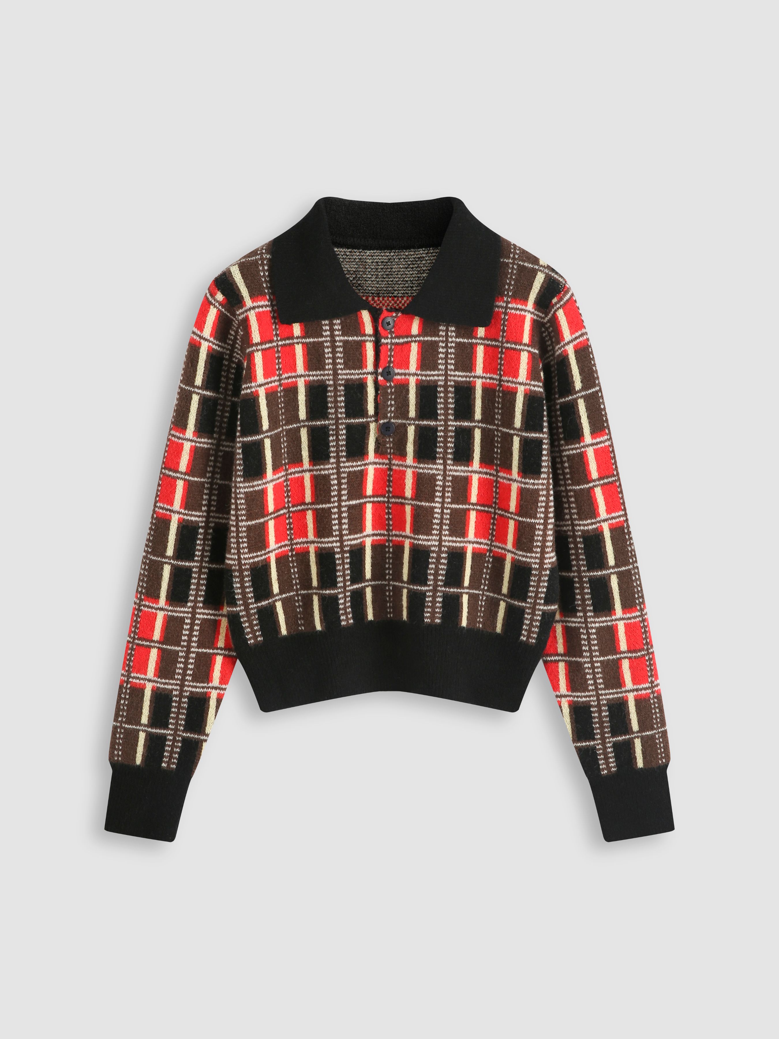 Christmas Christmas Plaid Pattern Sweater