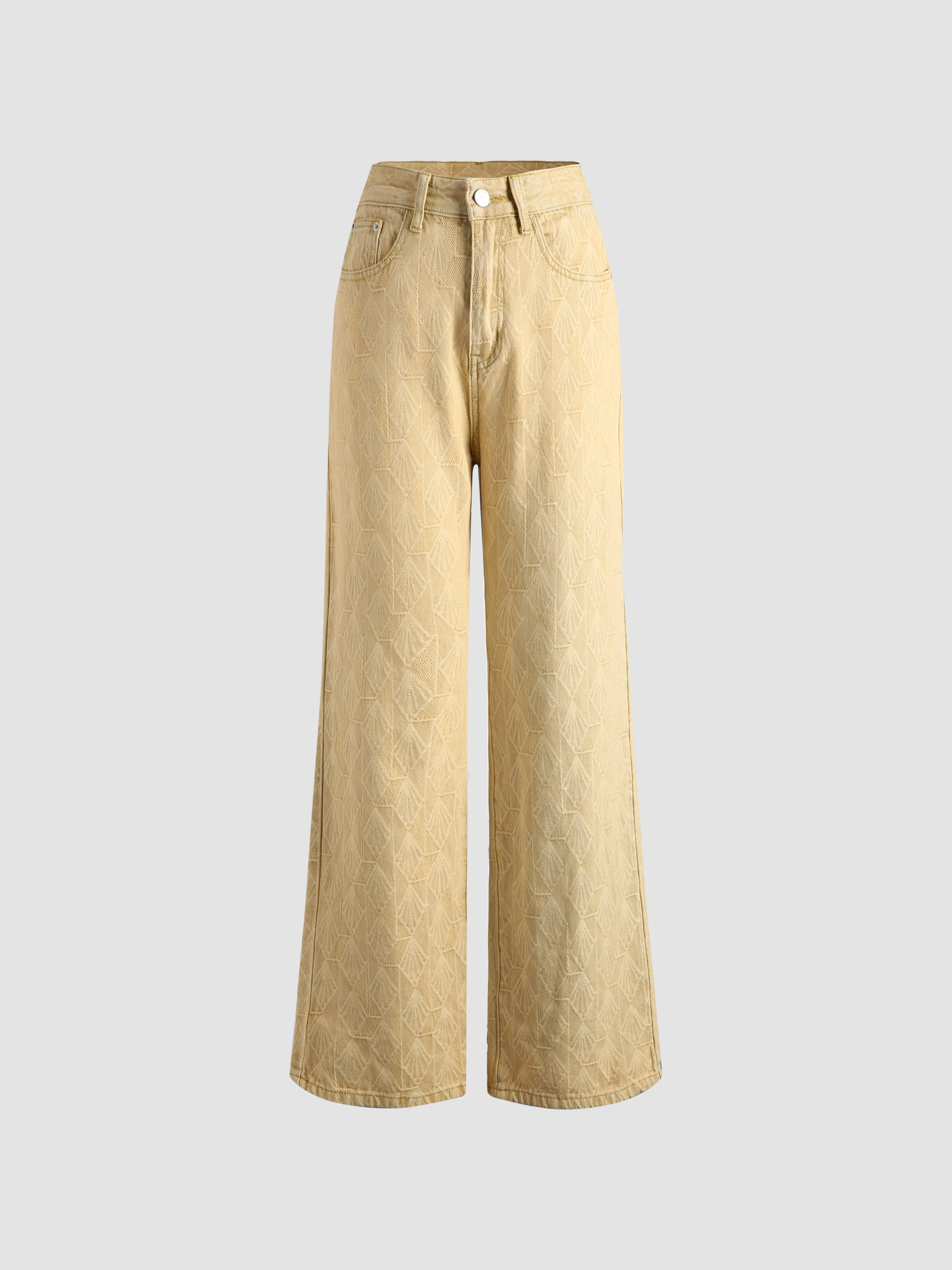 Denim Khaki Texture Jeans