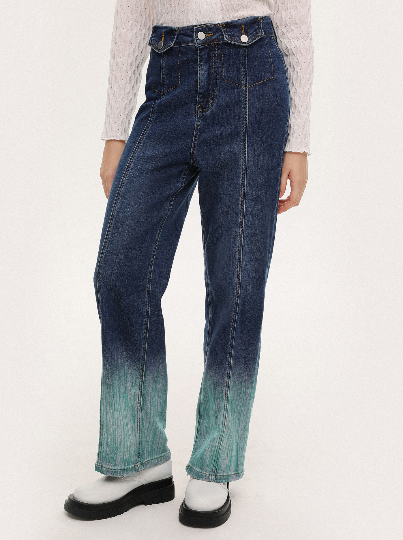 Tie Dye Denim Jeans For School Daily Casual