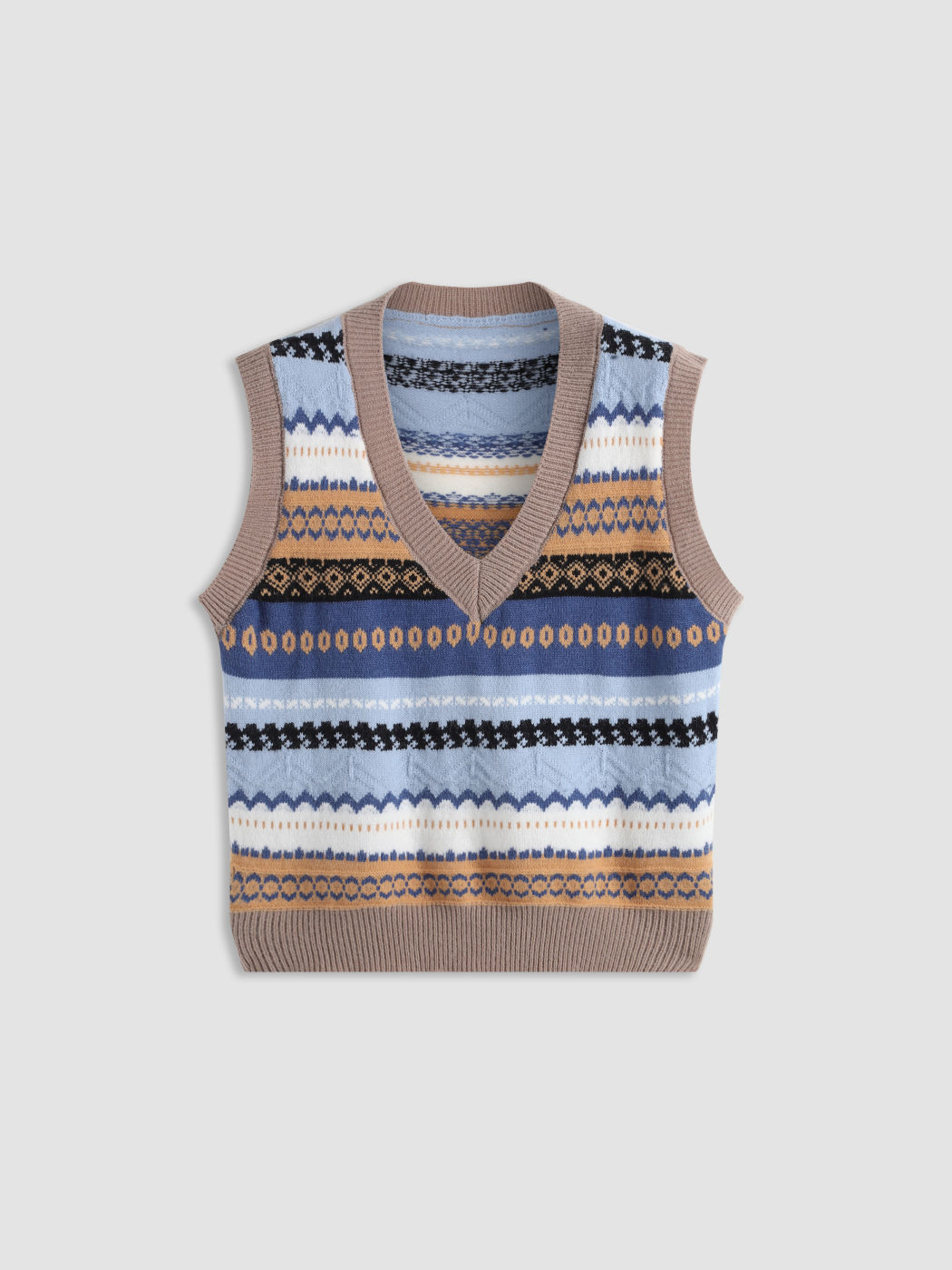 Snow Mountain Retro Vest For Daily Casual Vacation