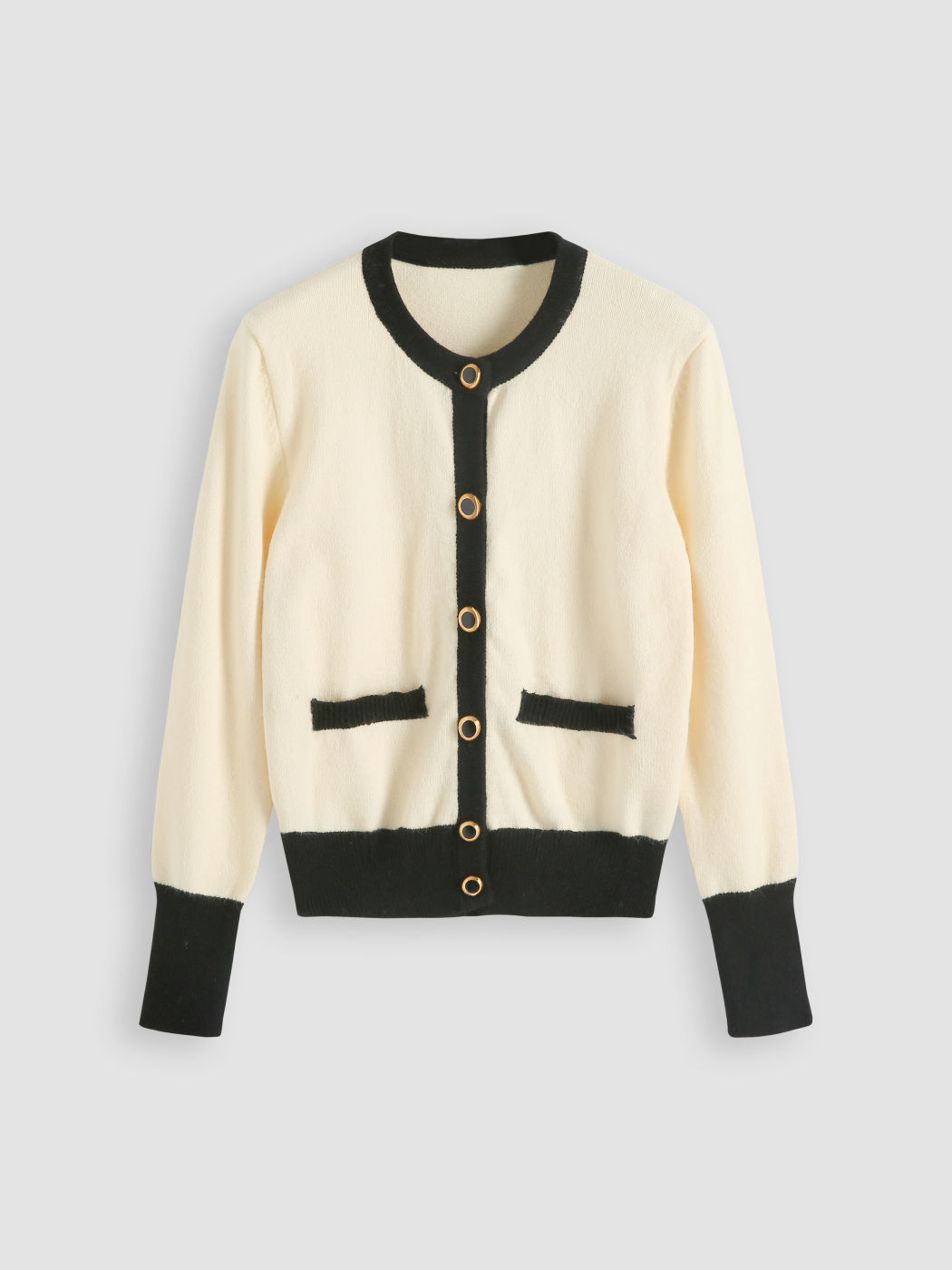 Ivory Tweed Cardigan For Daily Casual