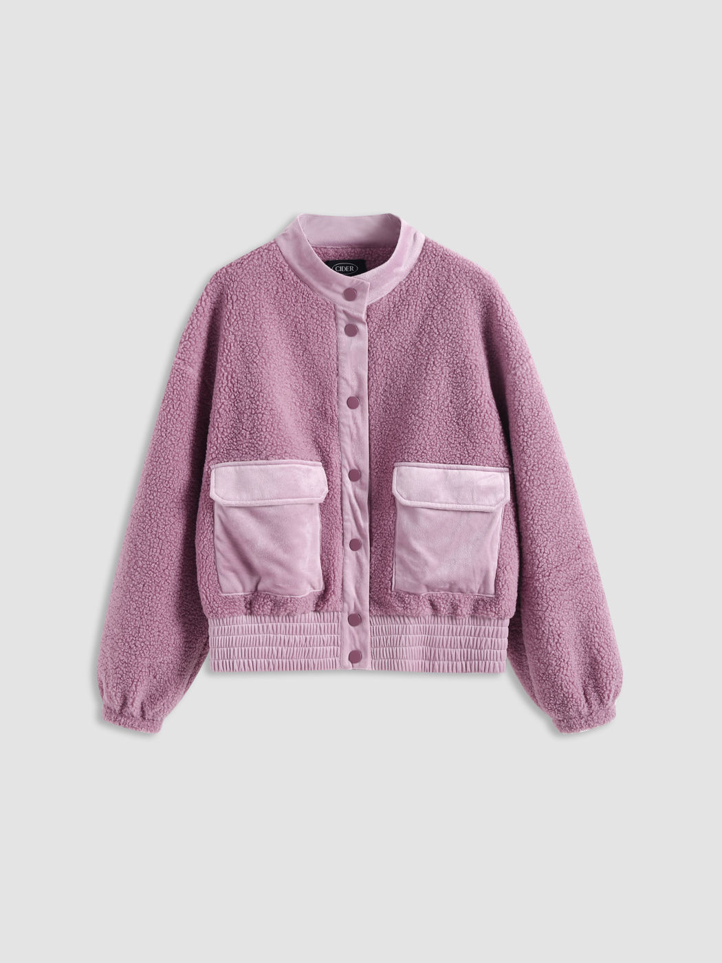 Basic Violet Coat For Daily Casual Outdoor