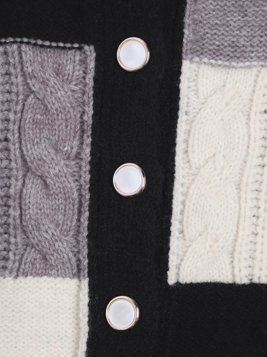 Colorblock Knit Cardigan For School Daily Casual