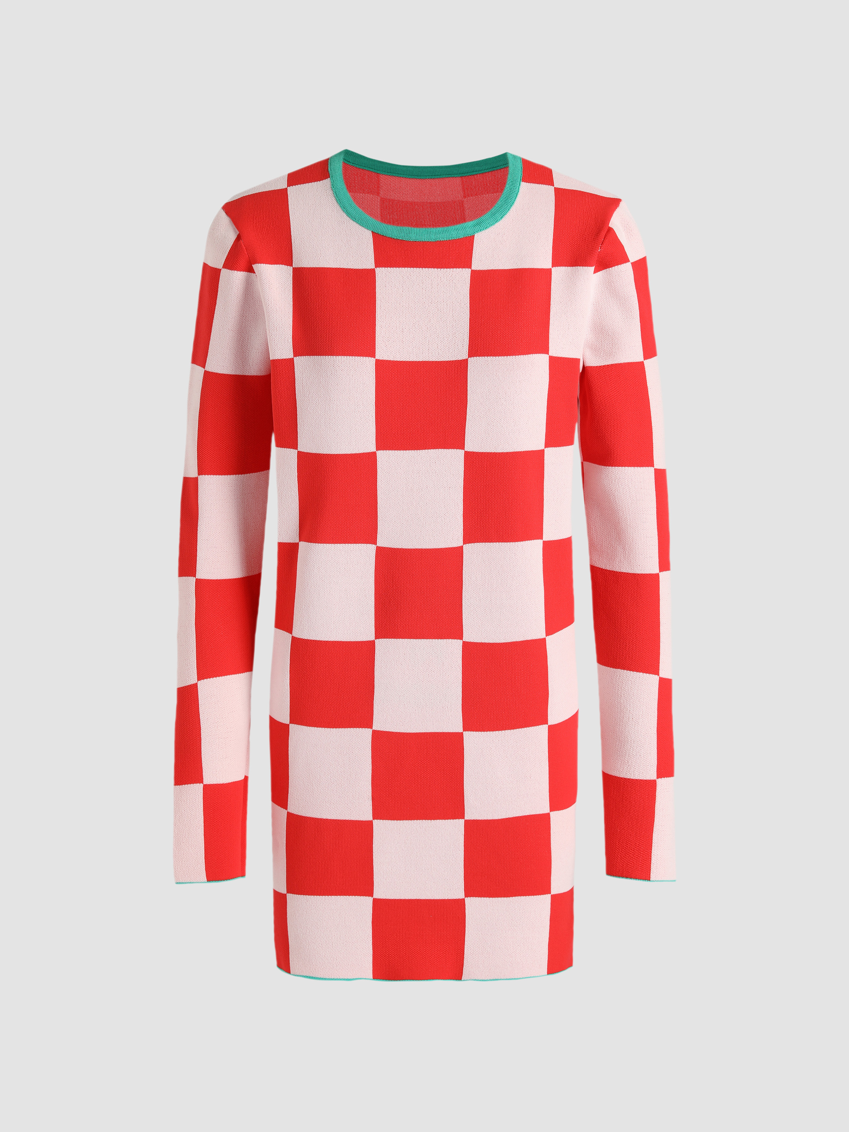 Red Check Dress For Daily Casual Party/Clubbing Holiday