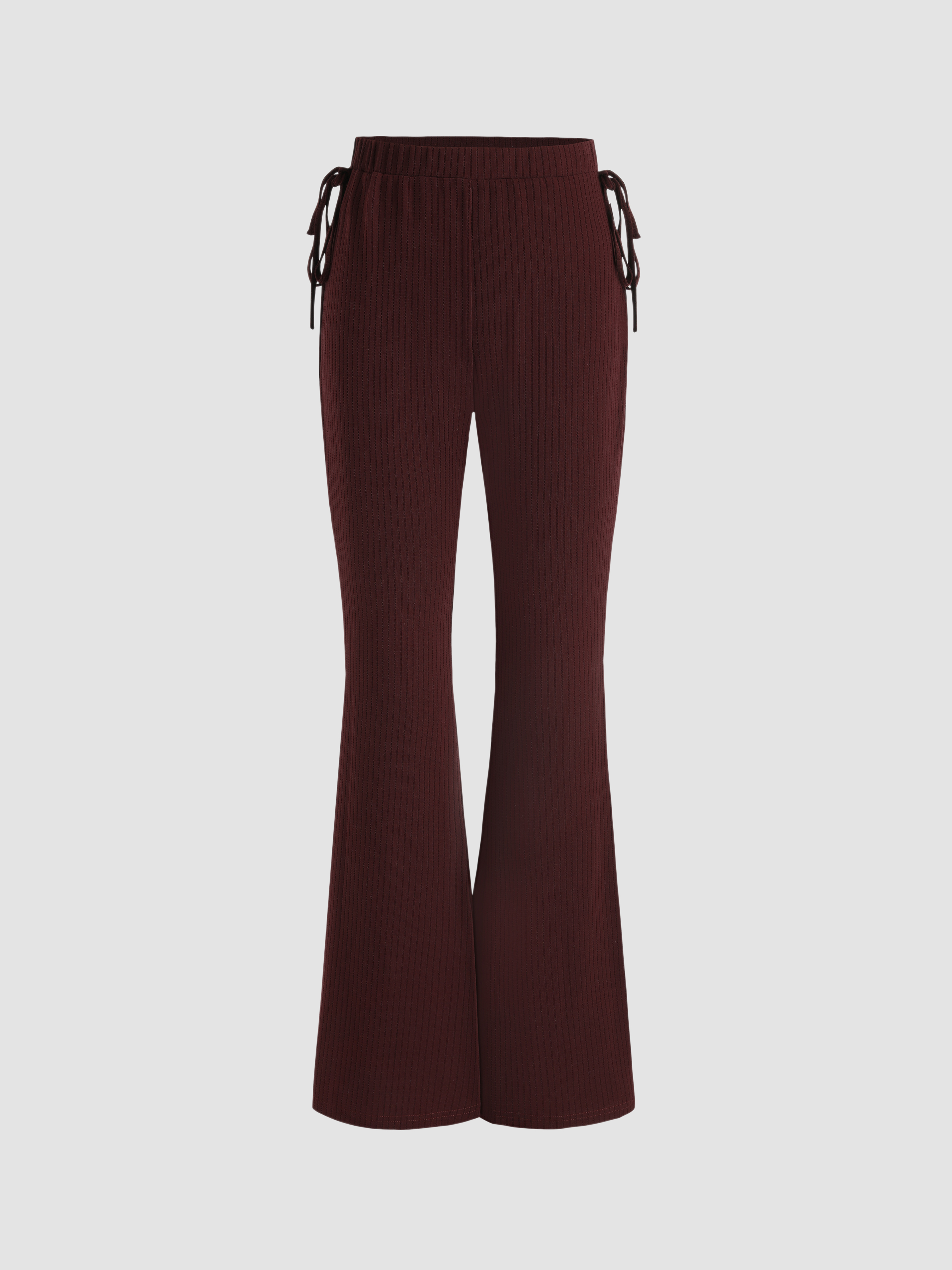 Cozy Side Tied Flares - Cider