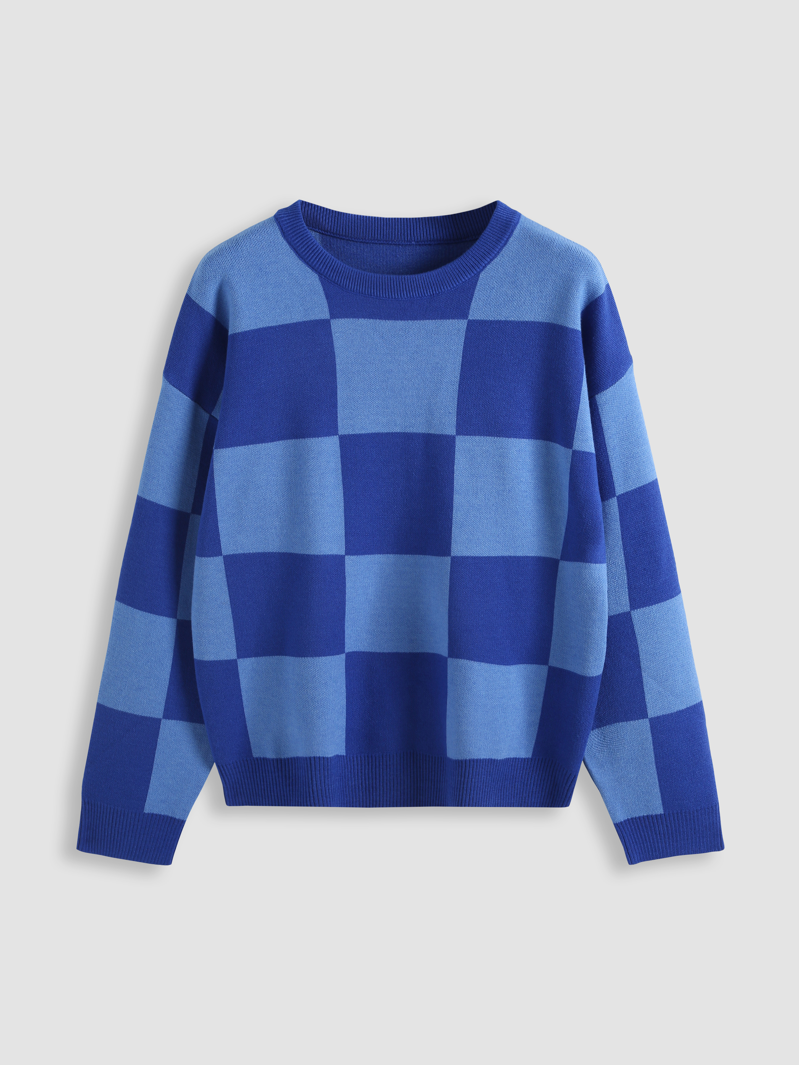 Check Pattern Sweater - Cider