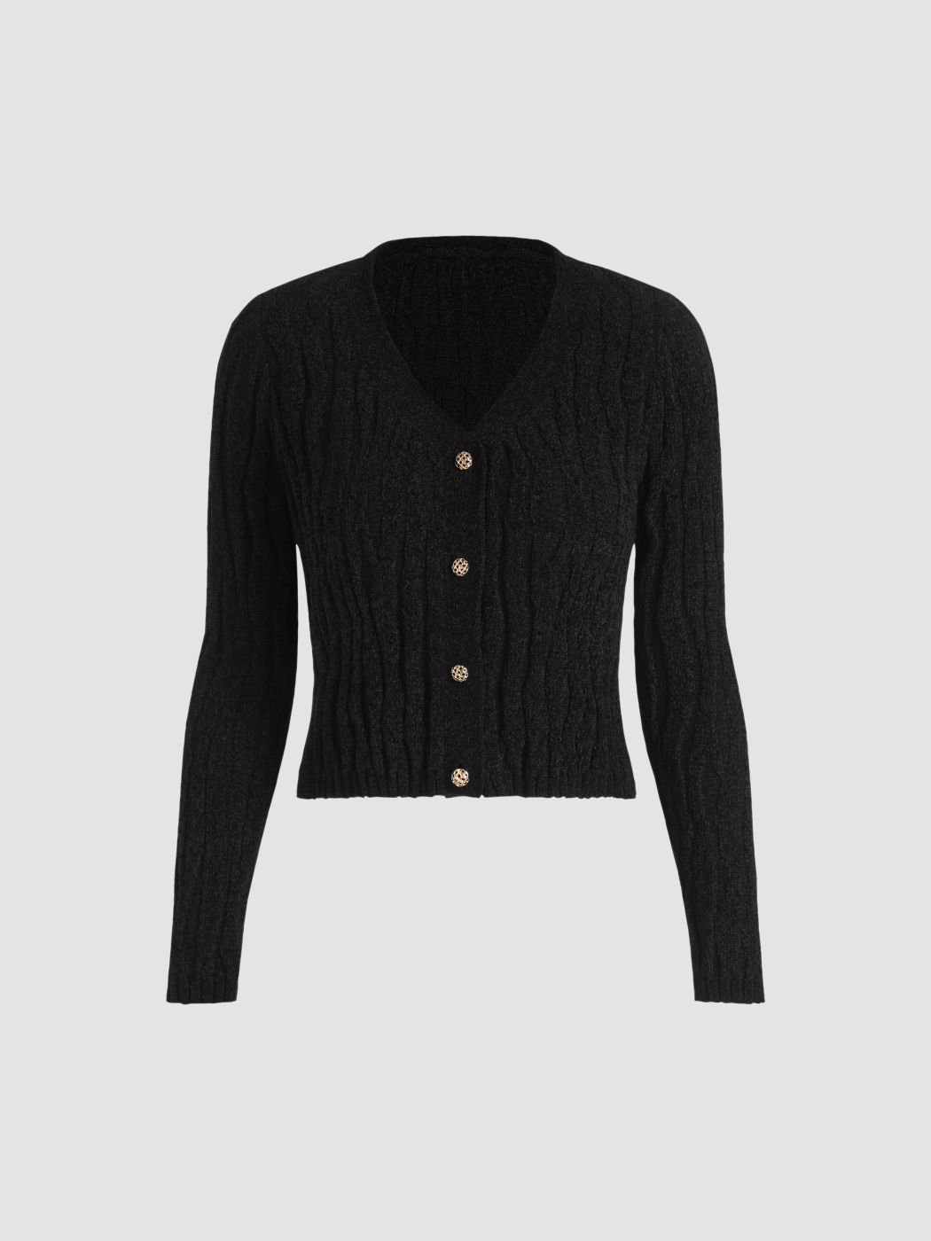 Solid Texture Knit Cardigan For Daily Casual Date Exhibition Coffee Shop
