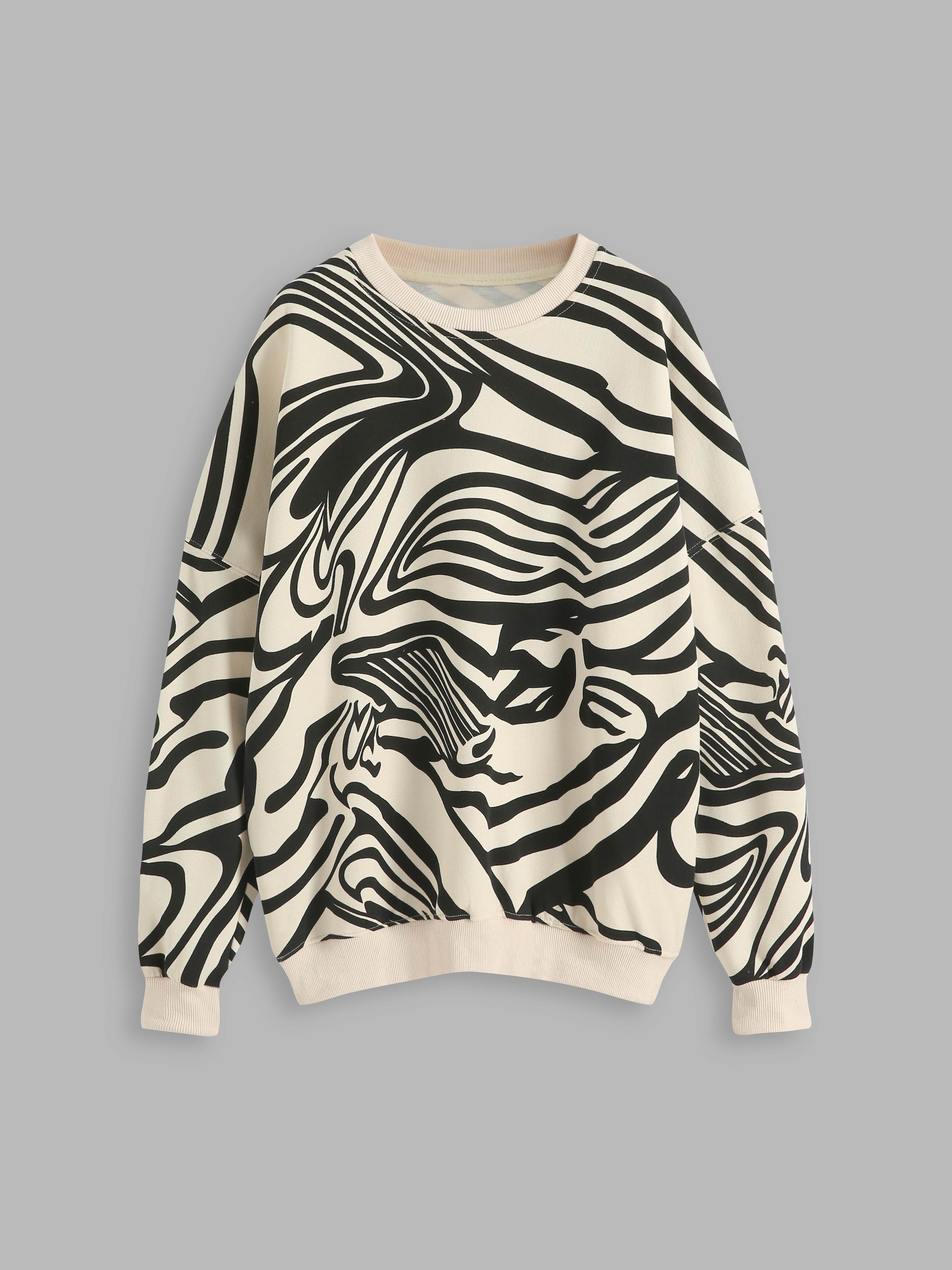 Abstract Painting Artsy Sweater - Cider