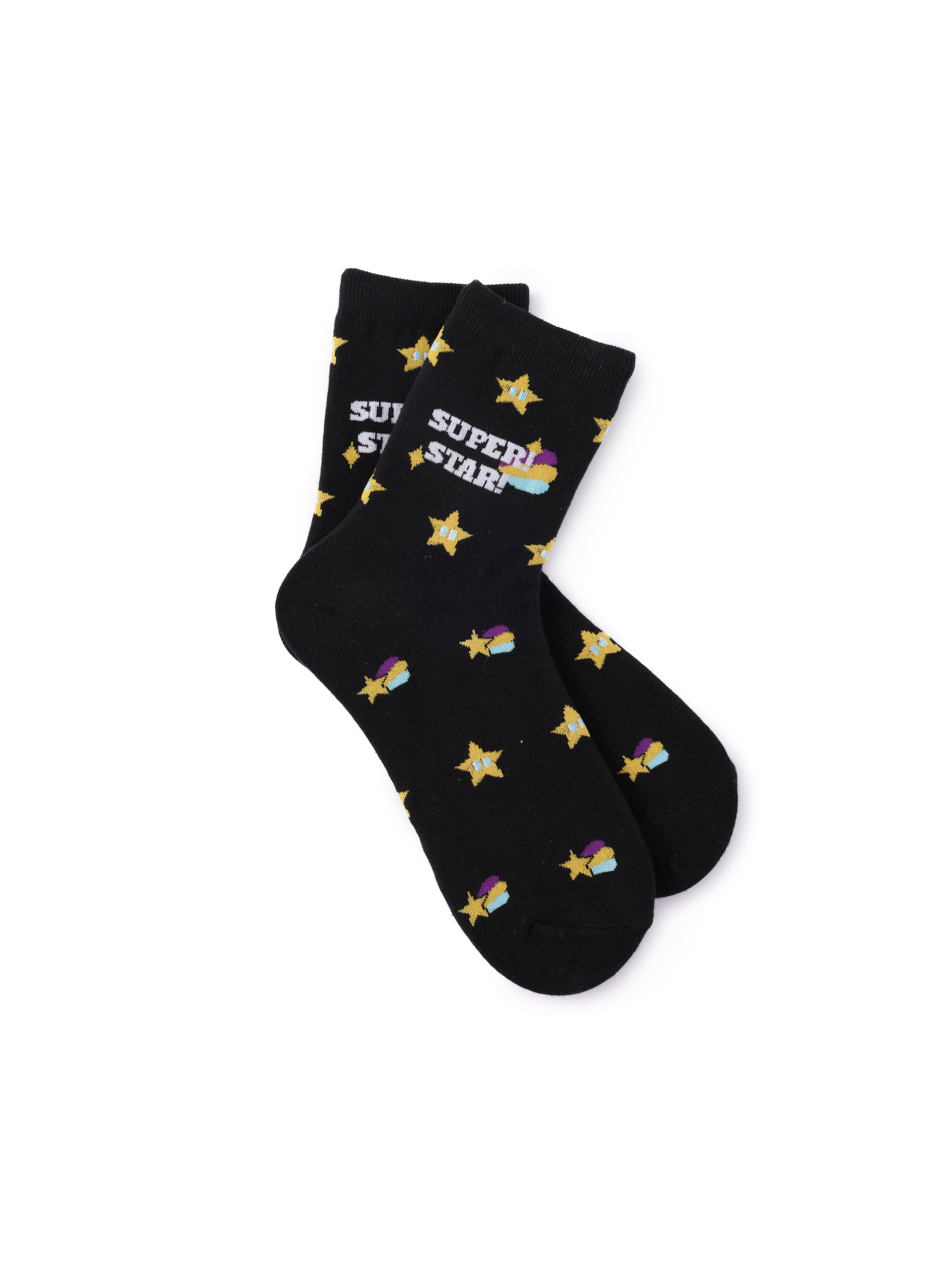Super Star Shooting Star Socks - Cider
