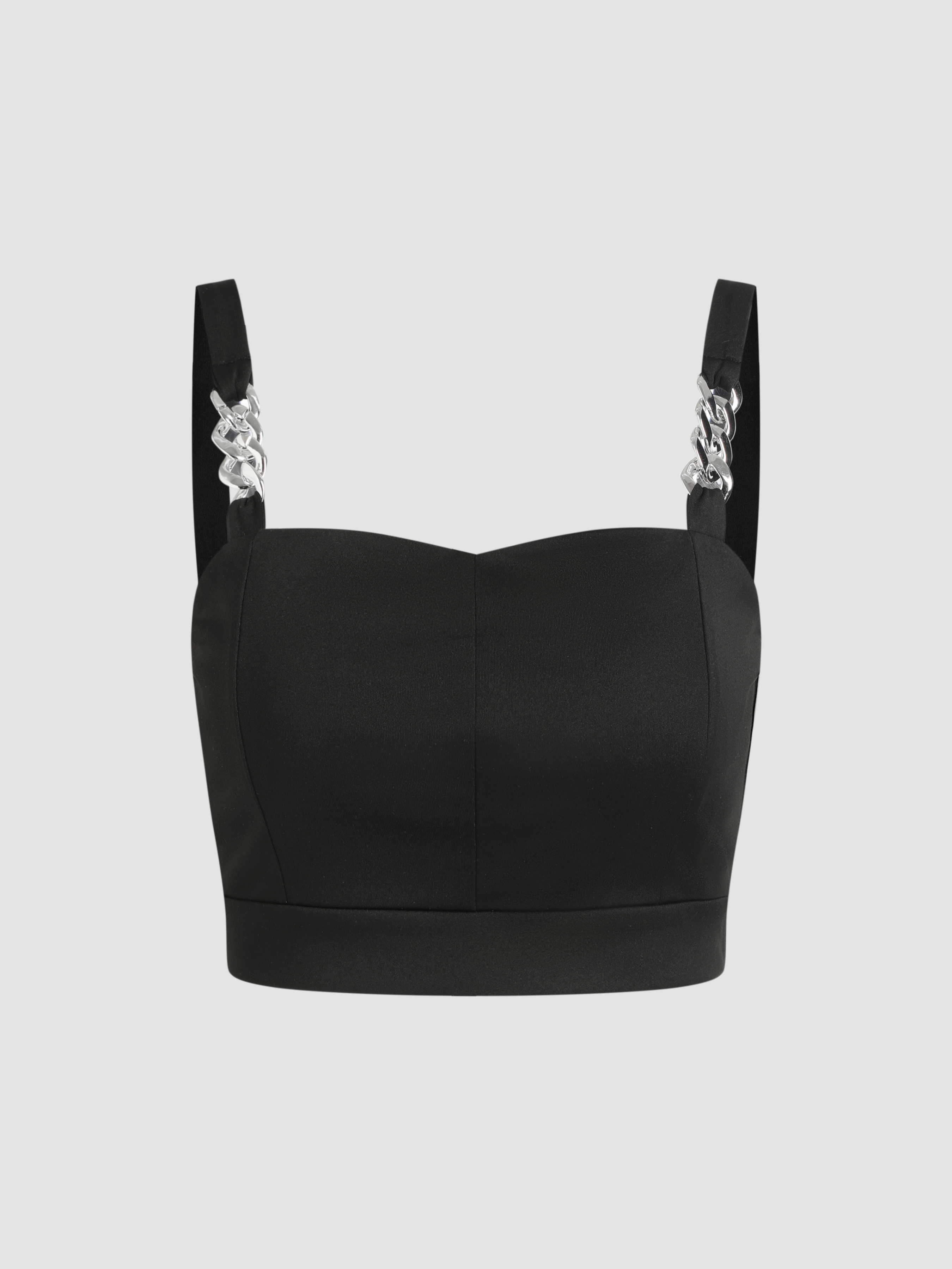 Chain Spaghetti Straps Tank Top - Cider