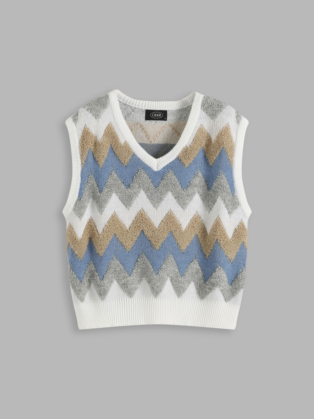 Striped Knit Vest - Cider
