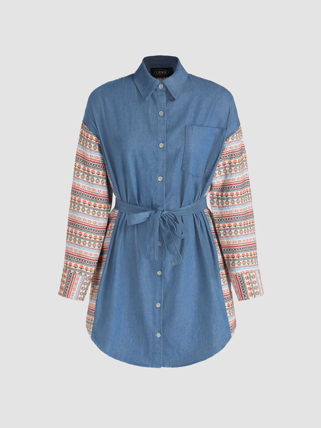Denim Patchy Dress